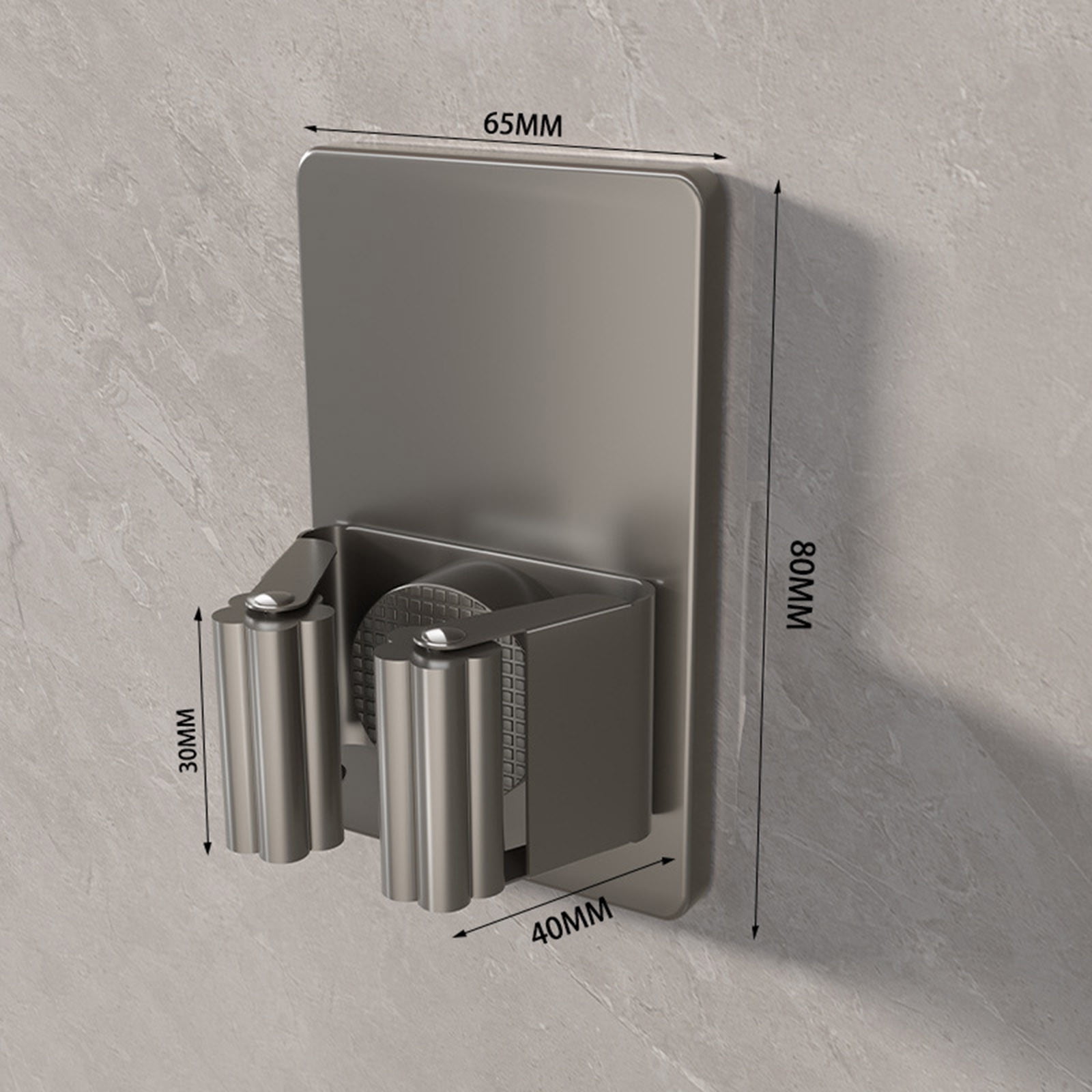 BLNVKOP Mop Clip Wall Hanging Bathroom Stainless Steel Fixed Hanging ...