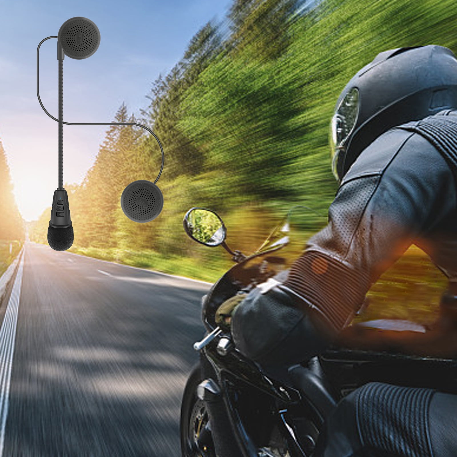 BLNVKOP Motorcycle Helmet Headset Outdoor Headset Wireless Handsfree ...