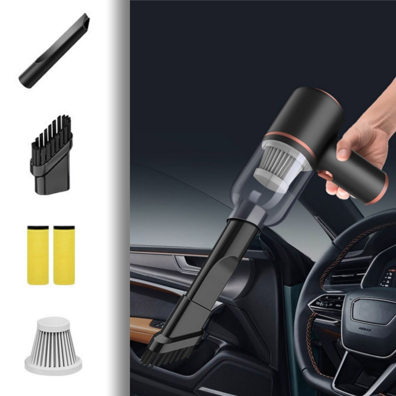 BLNVKOP Portable Vacuums For Cars - Handheld Vacuum 6000Pa, Vacuum ...