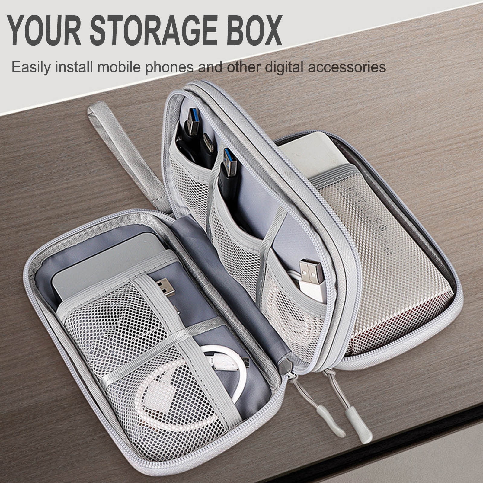 BLNVKOP Power Hard Disk Protective Sleeve Charging Treasure U Disk ...