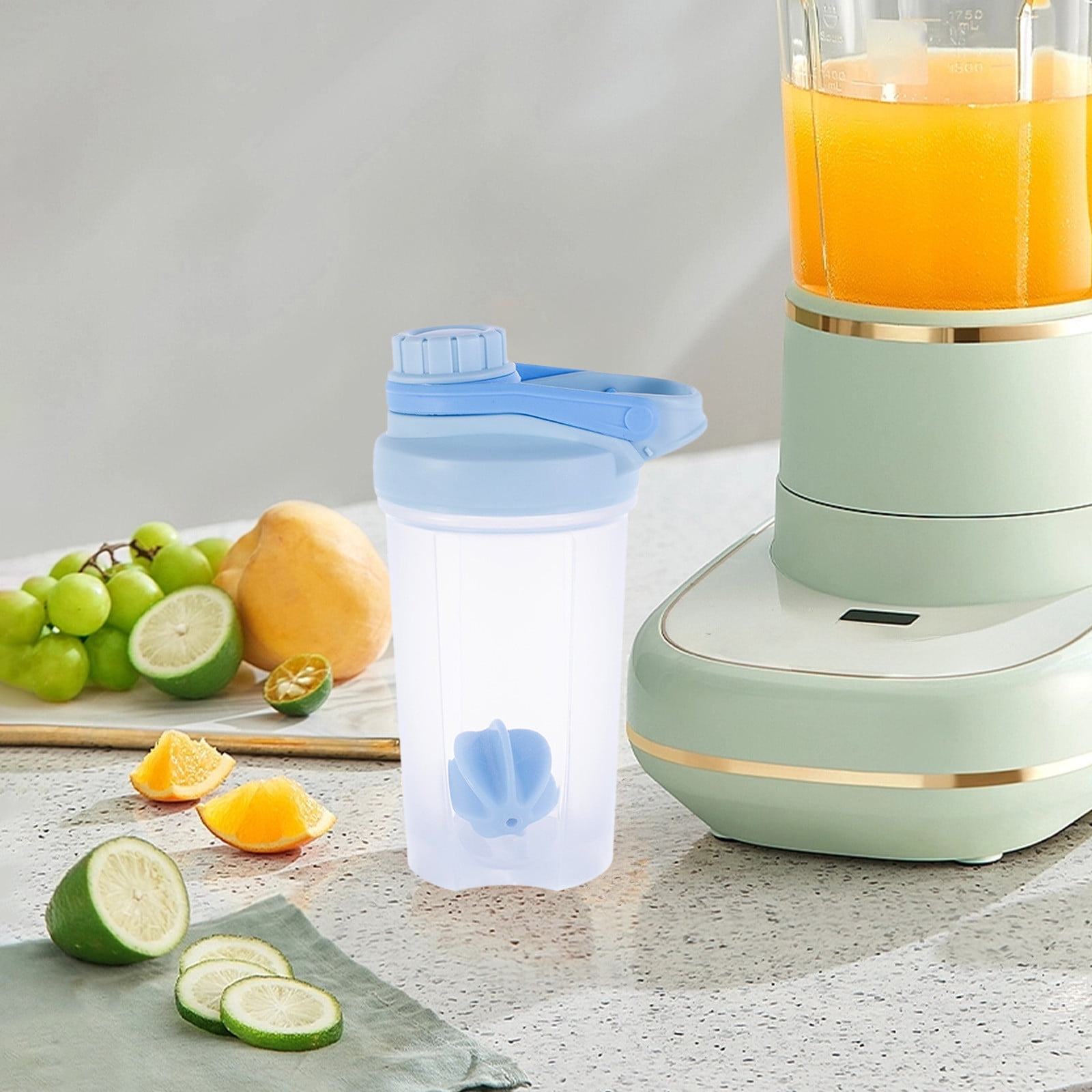 BLNVKOP Protein Shaker Bottles for Protein Mixes with Scale, 500ml Leak ...