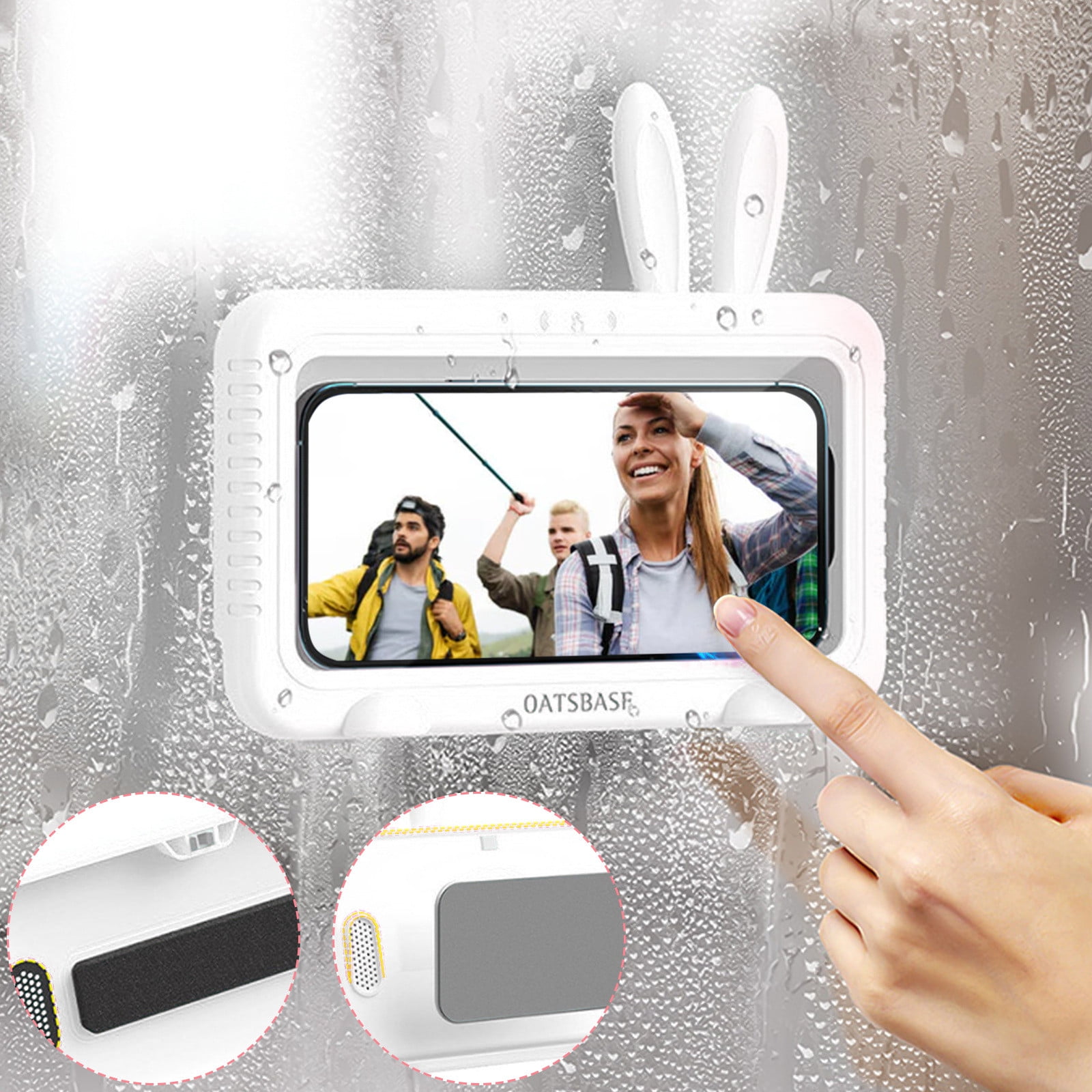 BLNVKOP Shower Phone For Bathroom Rotation Shower Phone Case Shower ...