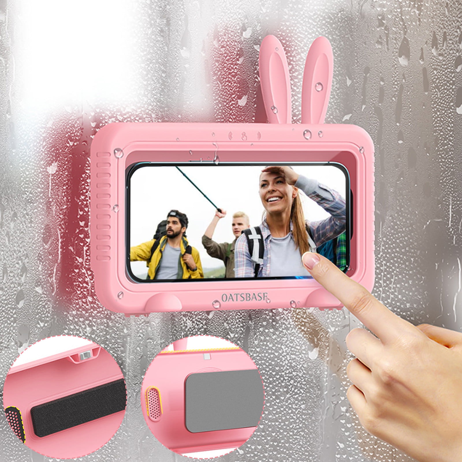 BLNVKOP Shower Phone For Bathroom Rotation Shower Phone Case Shower ...