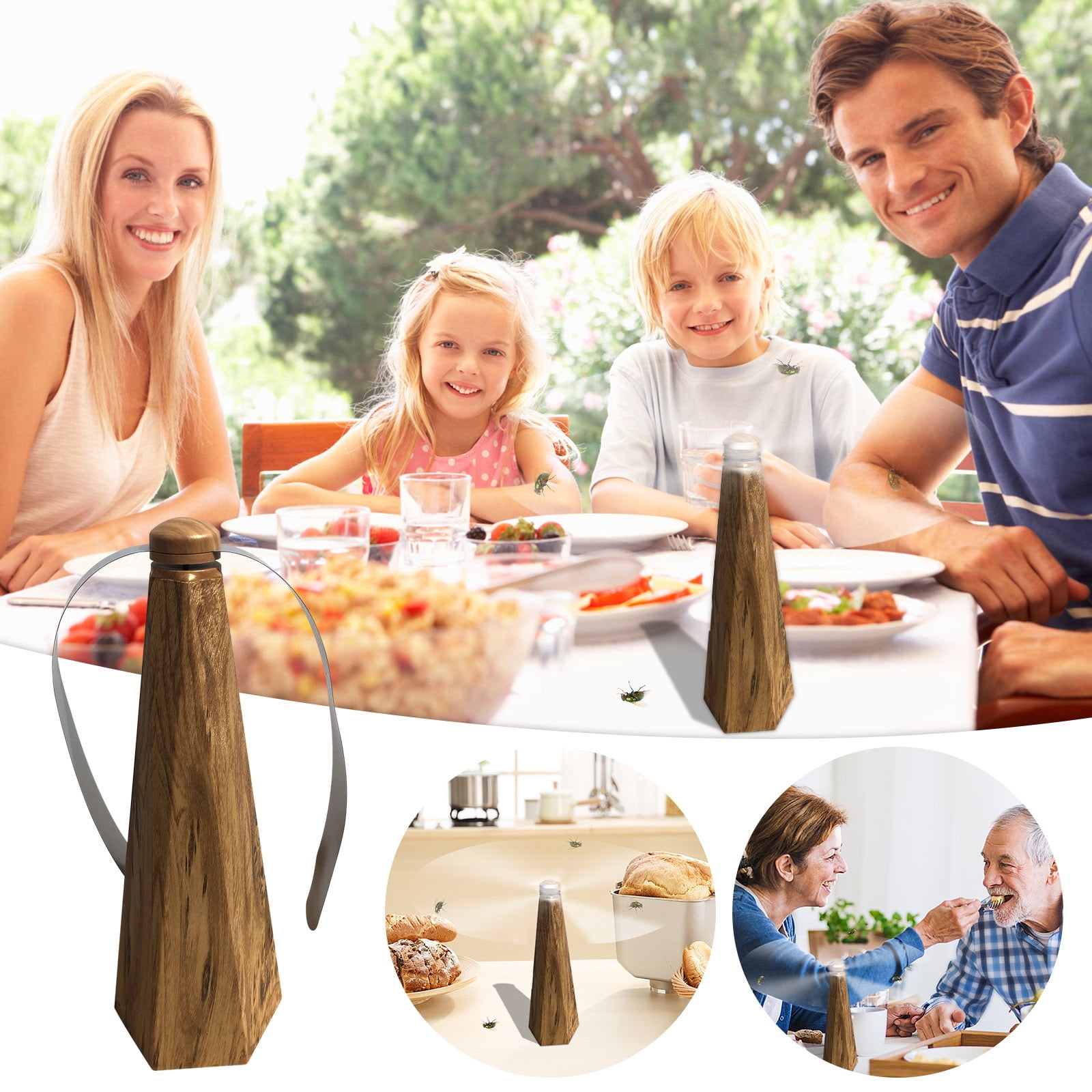 BLNVKOP USB Hexagonal Multi-function Fan Leaf Household Automatic Fly ...