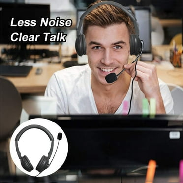 MINGPAI USB Headset with Microphone Single-Sided Computer Headphone ...