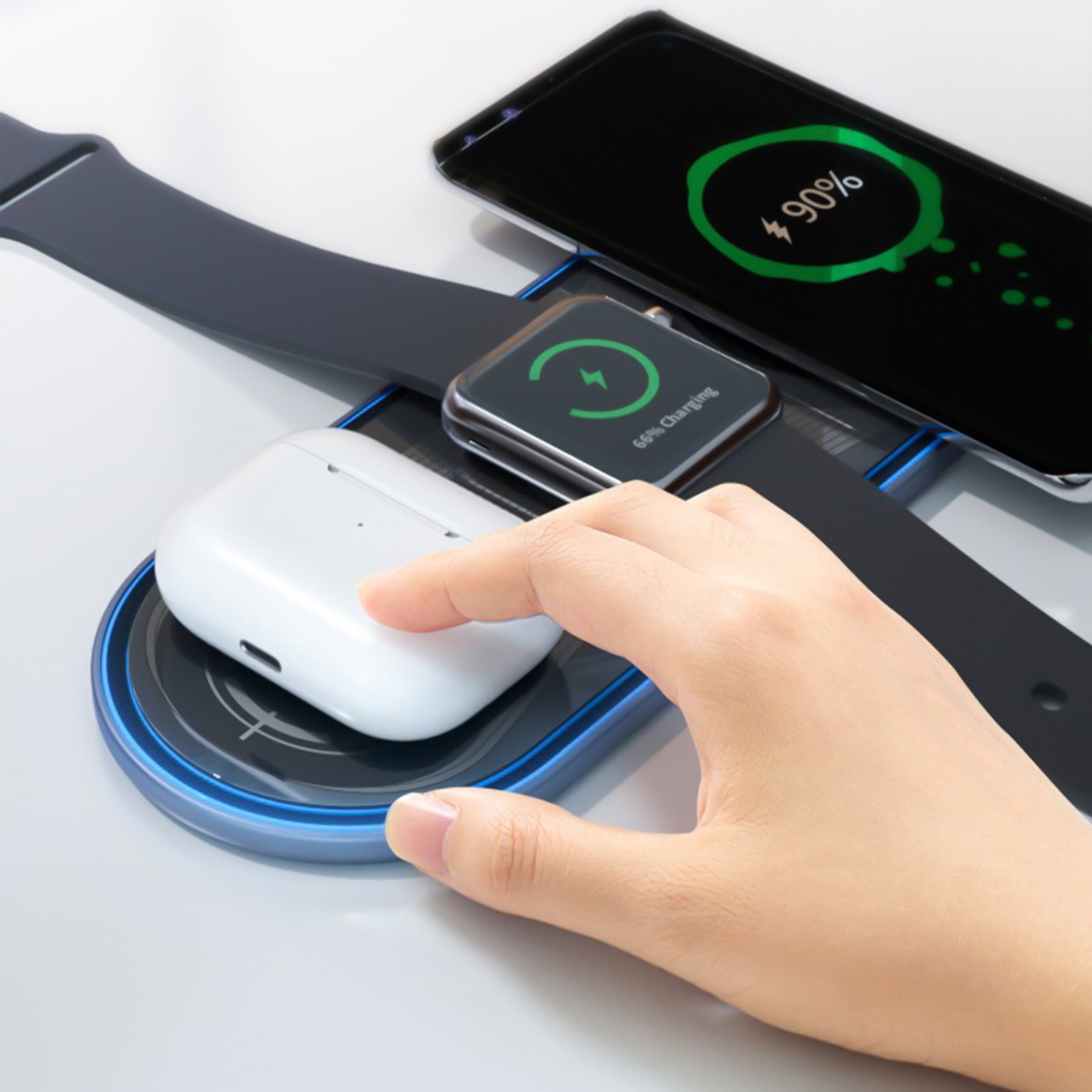BLNVKOP Wireless Charging Station 3 In 1 Wireless Charger For Multiple ...