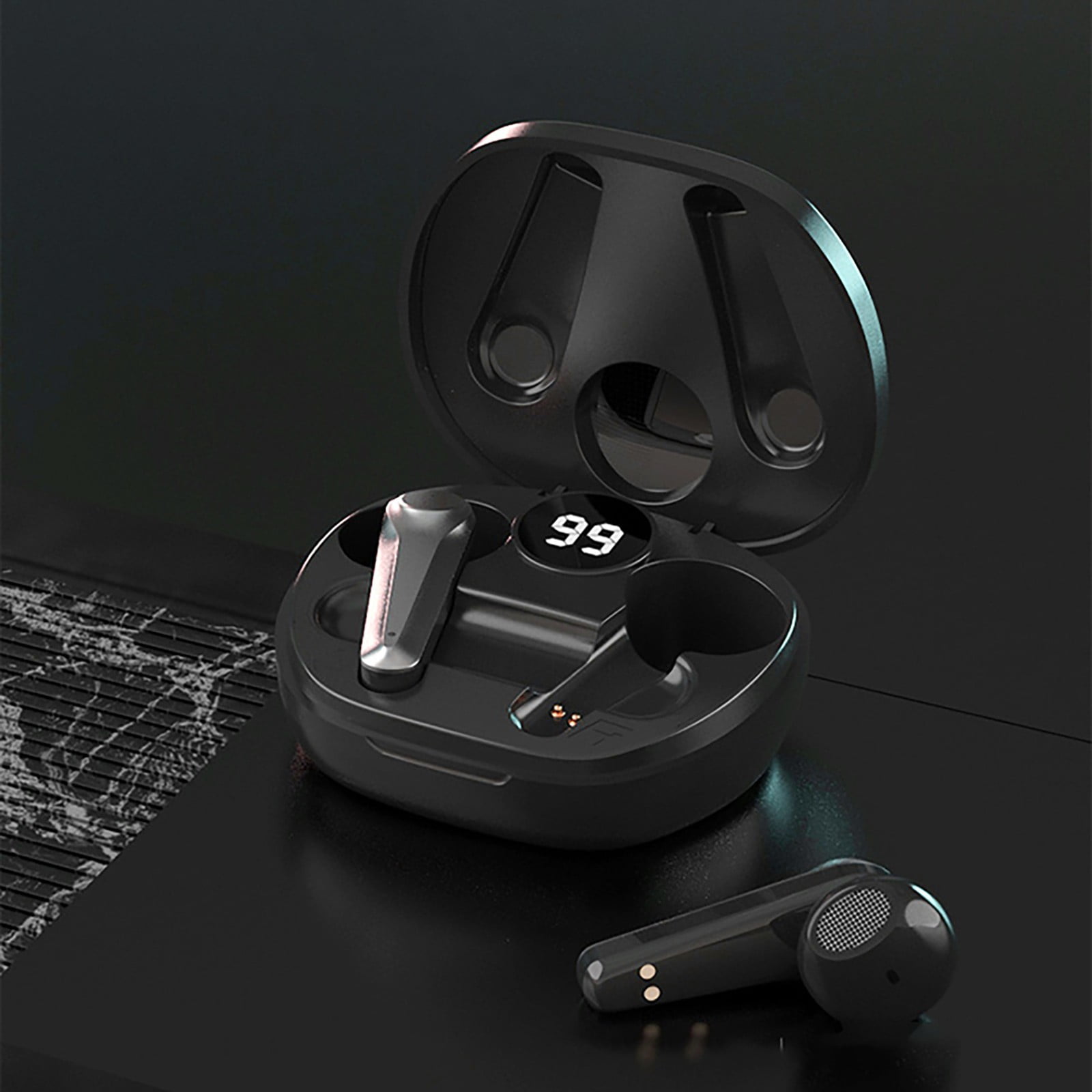 BLNVKOP Wireless Earbuds Headset Less Latency In-Ear Noise-Cancelling ...