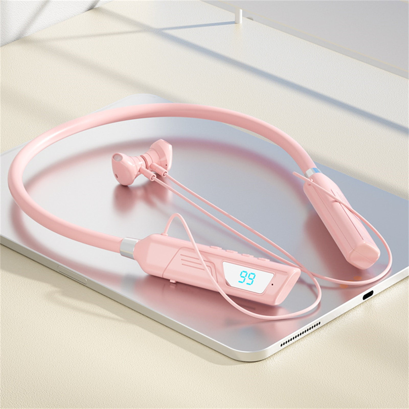 BLNVKOP Wireless Headset Around The Neck In-ear Noise Cancellation-long ...