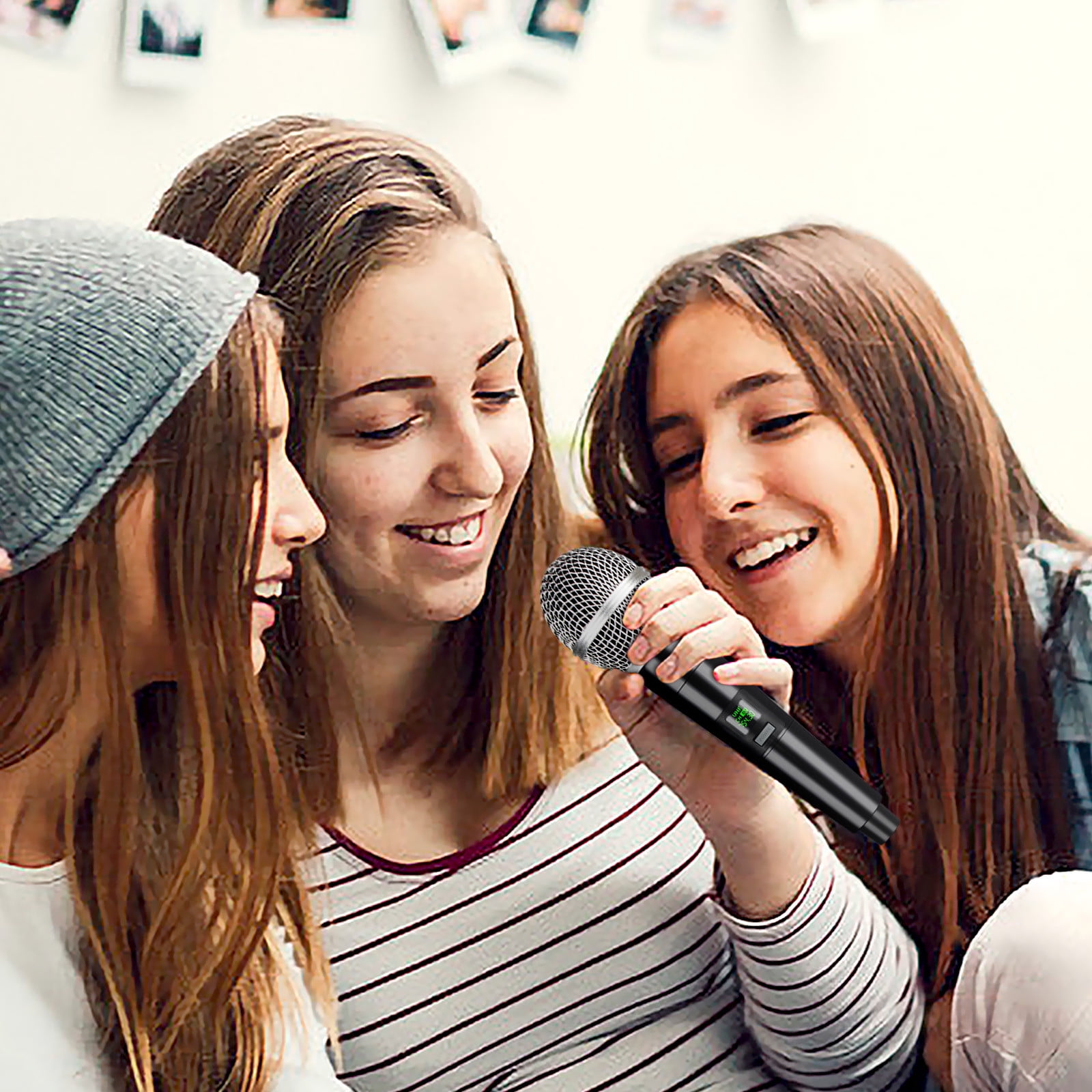 BLNVKOP Wireless Microphone Home Karaoke Outdoor Activities Audio TV ...