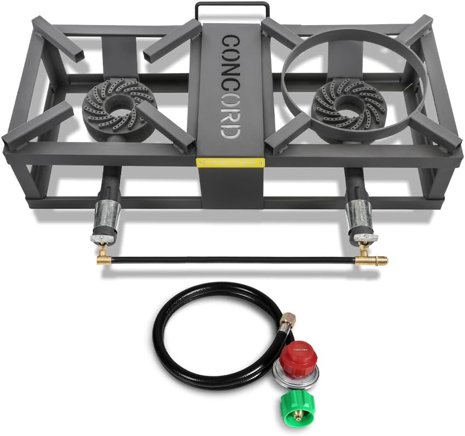 THE BLOCK BURNER MAX Double Propane Outdoor Burner. 200,000 Total BTU ...