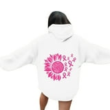 BLOCLOALO Graphic Hoodies Ribbon Sweatshirt Cancer Fight Awareness ...