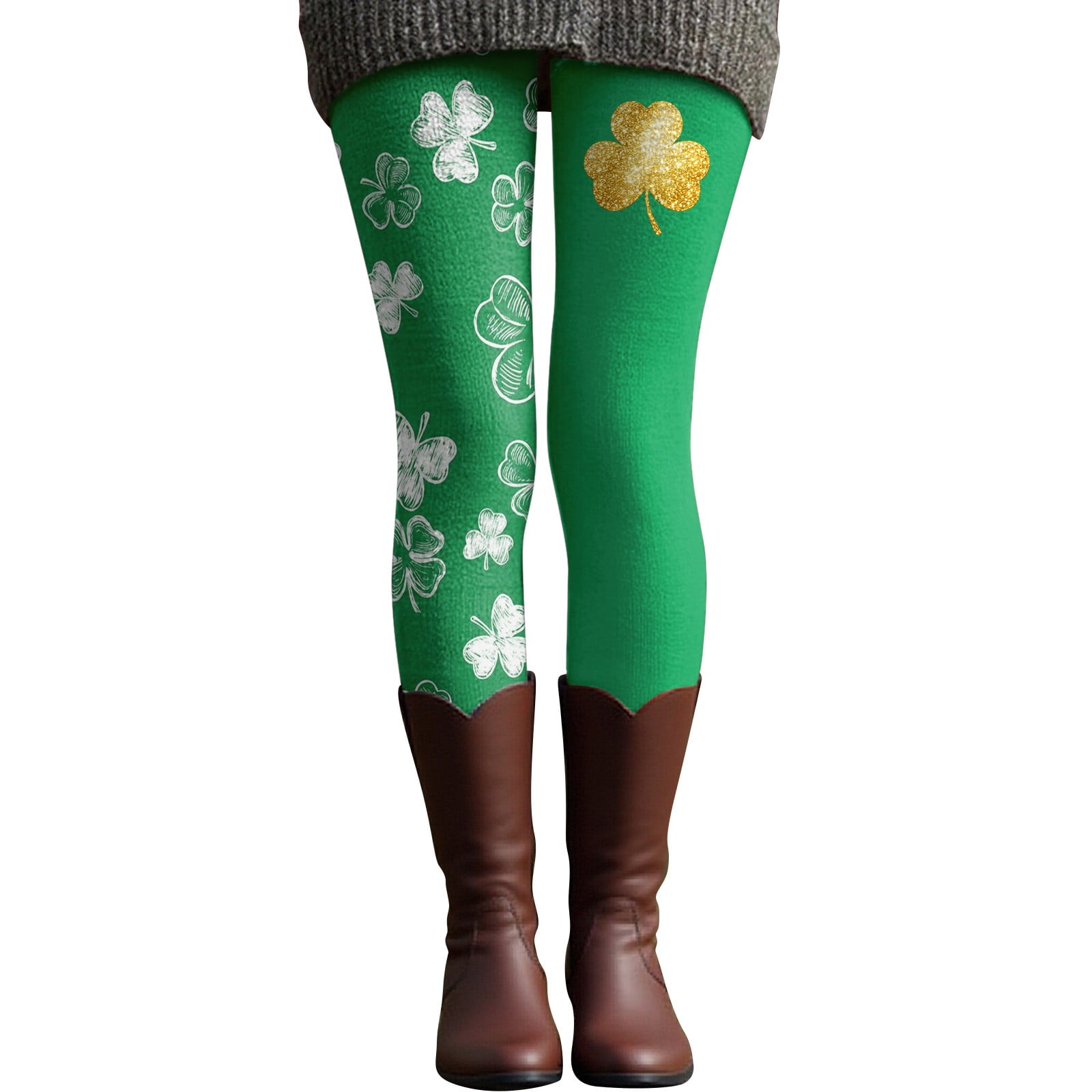 BLOCLOALO St. Patricks Day Leggings High Waist Shamrock Yoga Pants ...
