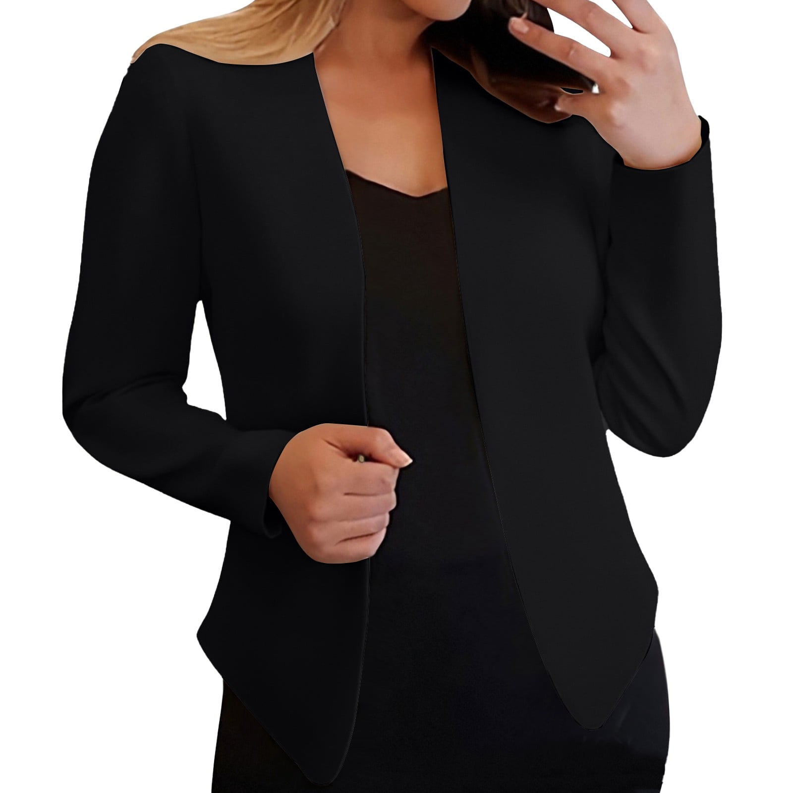 BLOCLOALO Women's Blazers Suit Jackets Open Front Cardigan Cardigan ...