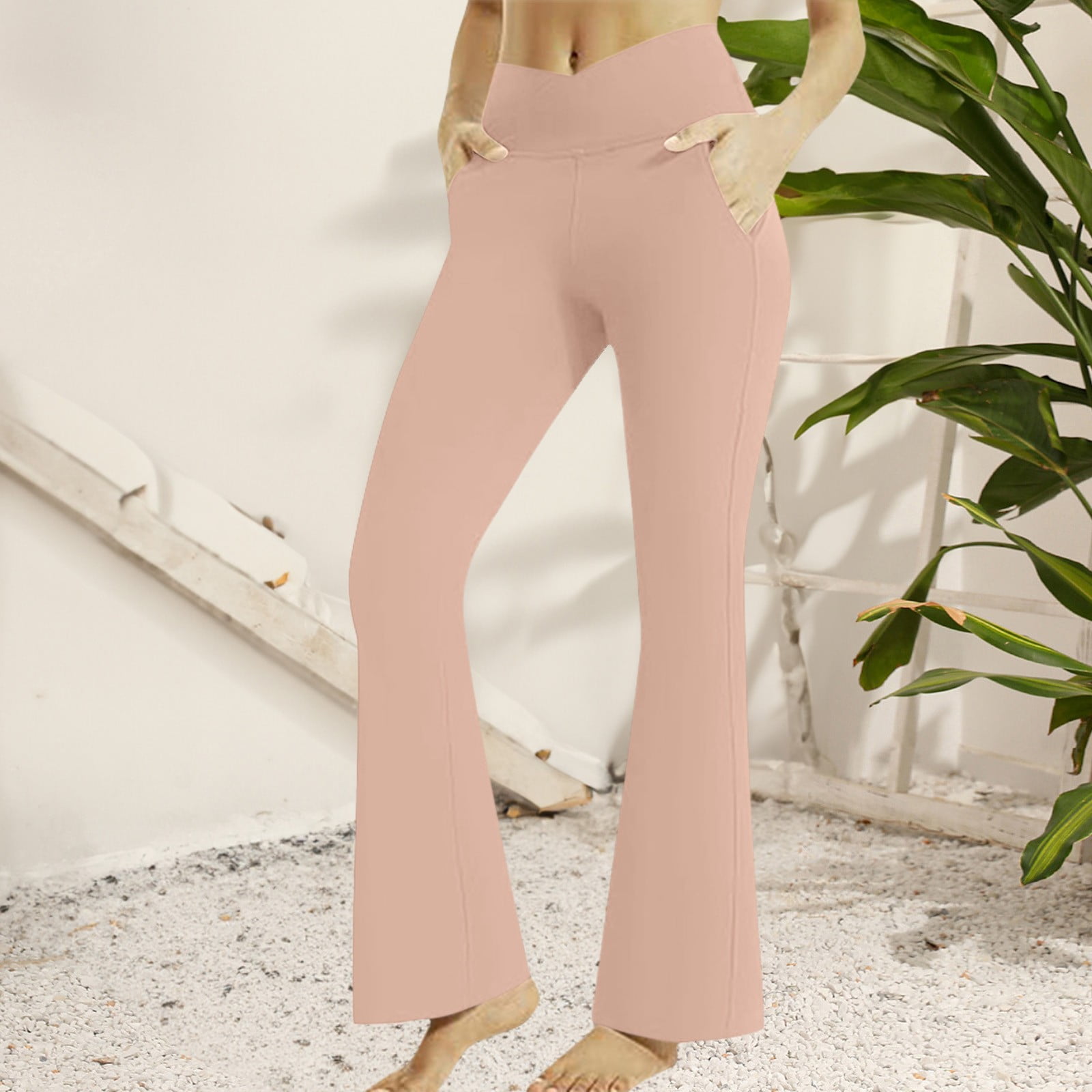 BLOCLOALO Yoga Pants High Waisted Pants Wide Leg Pants Woman Casual ...