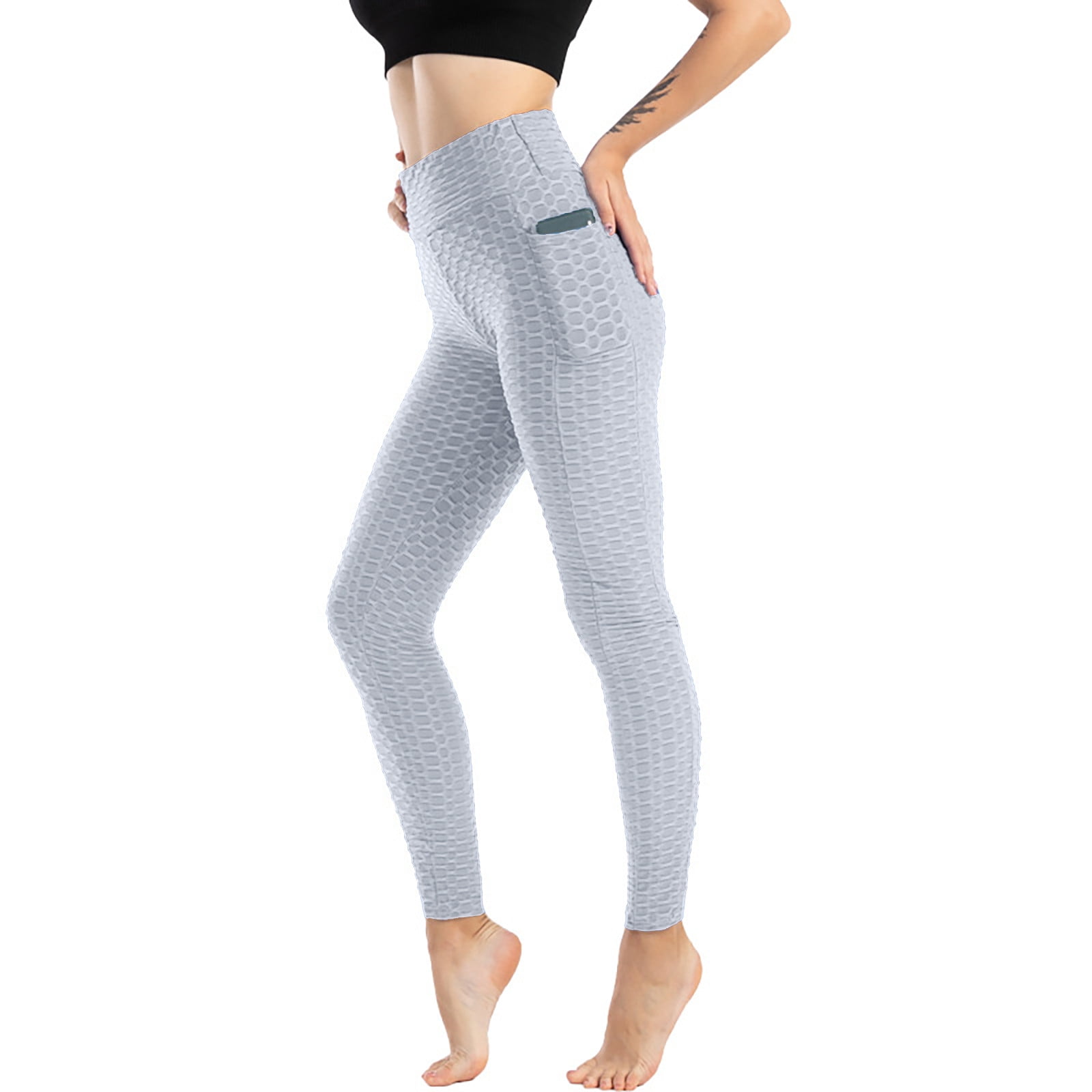 BLOCLOALO Yoga Pants Stretch Pants Women Fashionable Pocket Yoga Pants ...