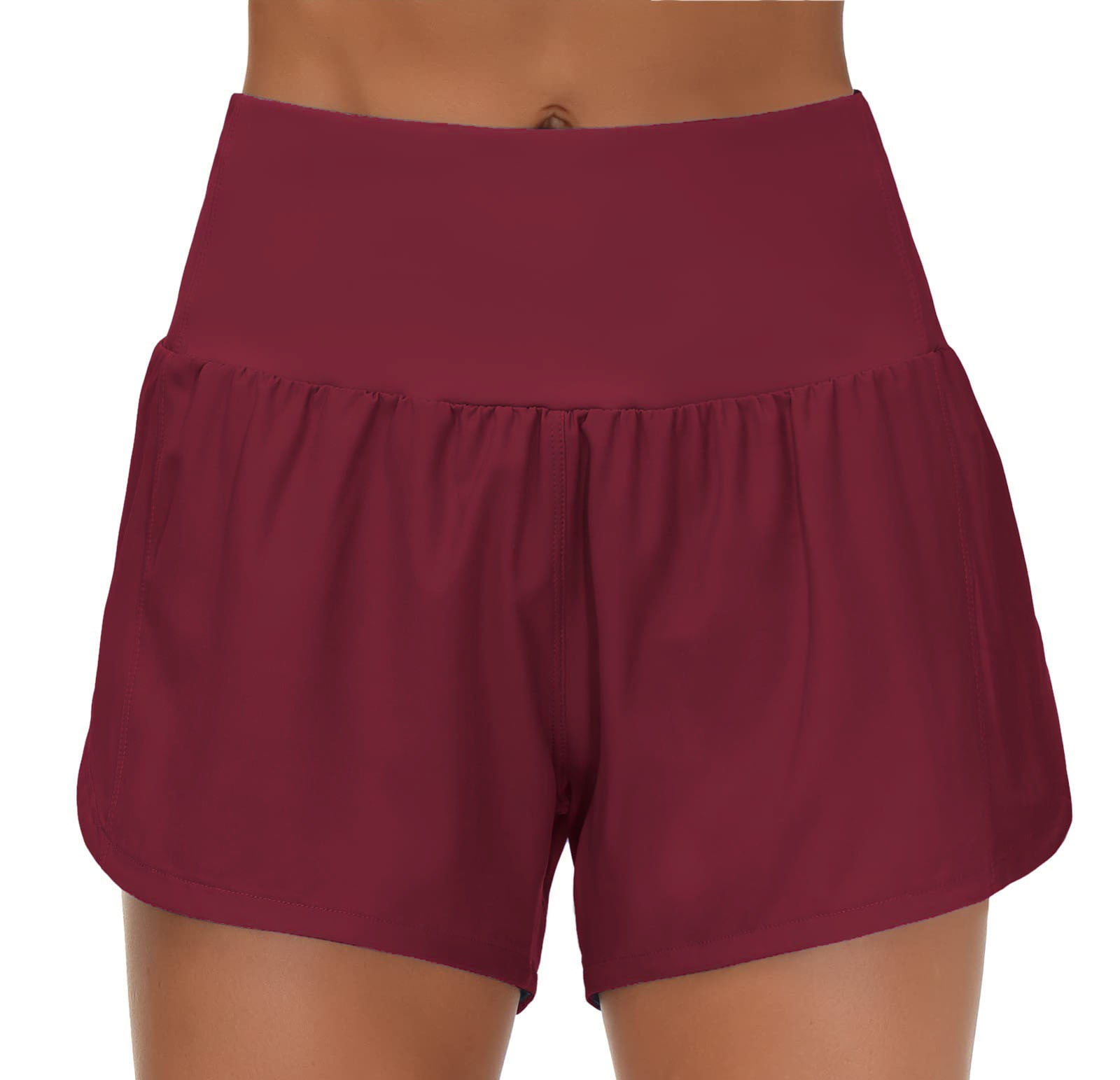 BLOCLOALO Yoga Shorts Flowy Shorts Womens High Waisted Running Shorts ...