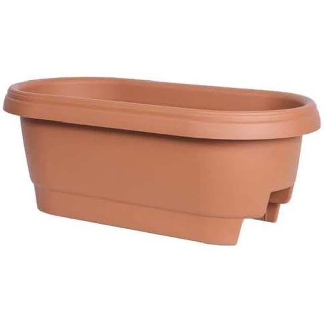 Fiskars Deck Rail Planter - Solid Print - 24 Inch, Multicolor - Walmart ...