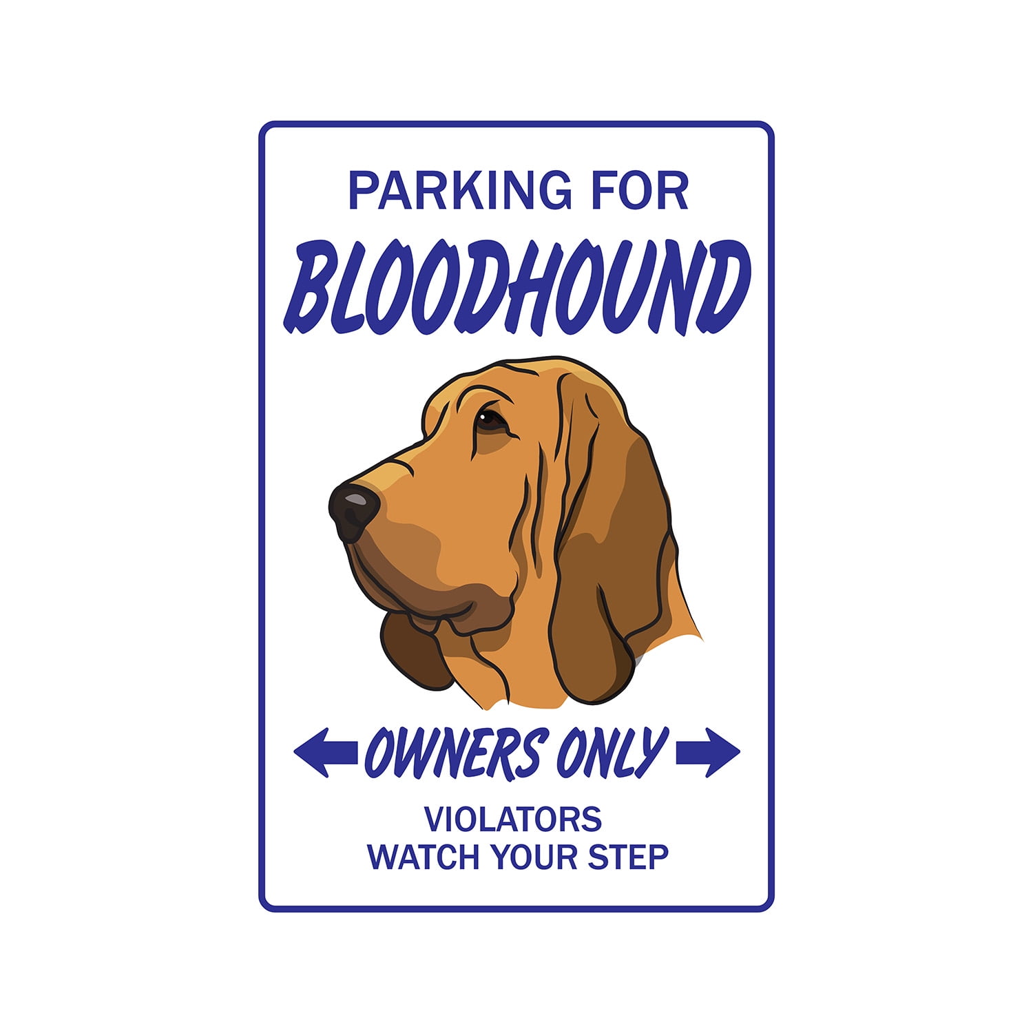 BLOODHOUND Decal dog pet parking Decals hound hunting dog hunter ...