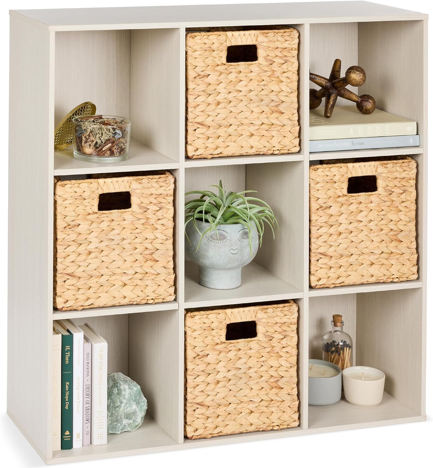 BLOOM 9-Cube Storage Organizer, 11in Shelf Opening, Bookcase, Display ...