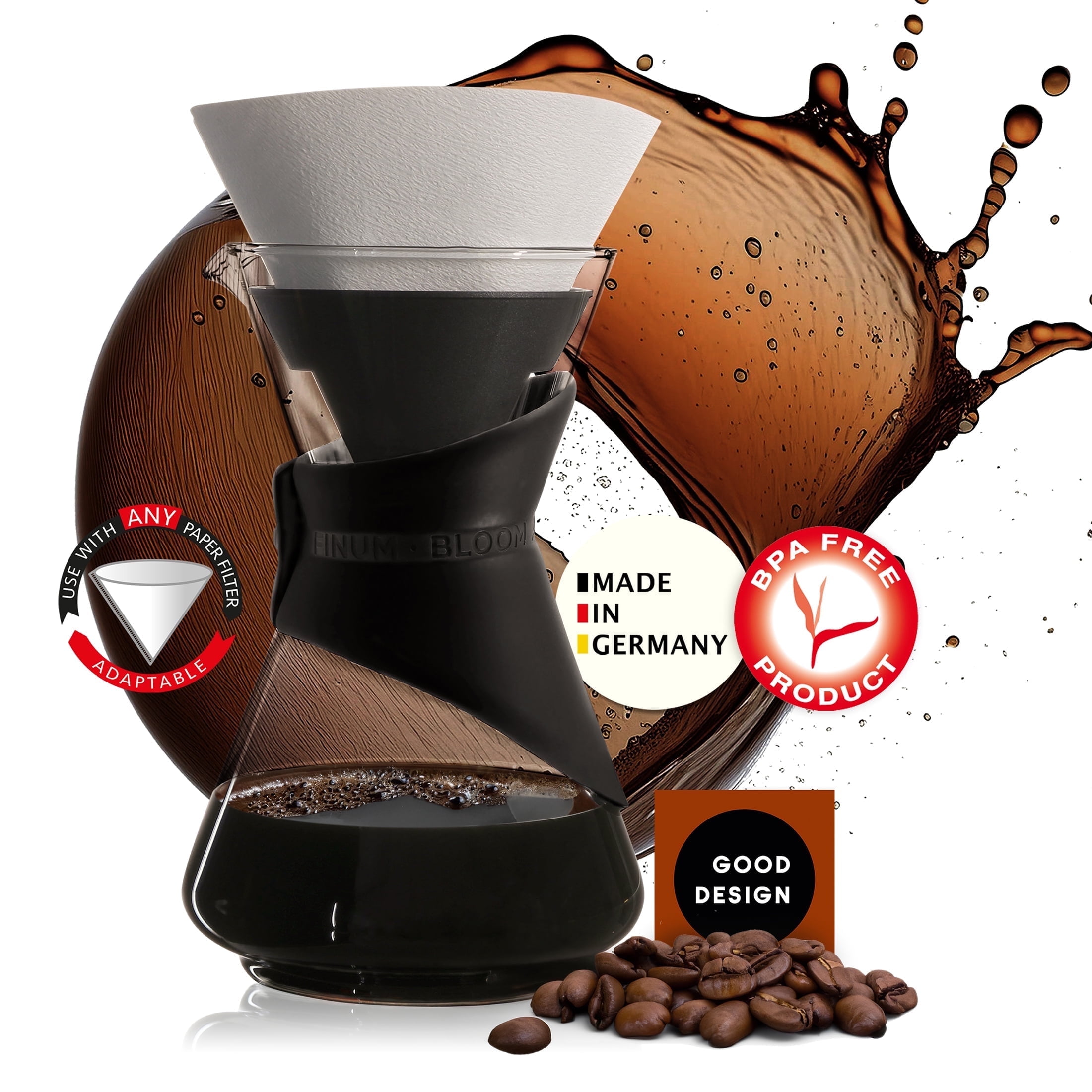 BLOOM AND FLOW, Pour-Over Coffee Brewer - Walmart.com