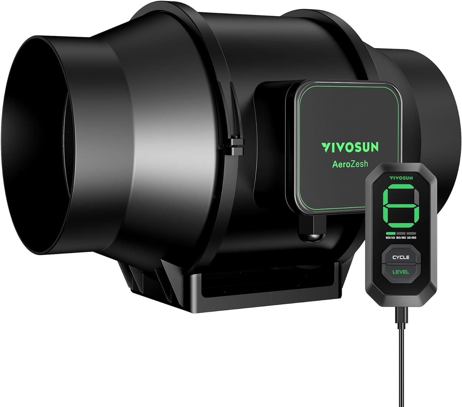 BLOOM AeroZesh S6 6-inch 405 CFM Inline Duct Fan with E12 Speed ...