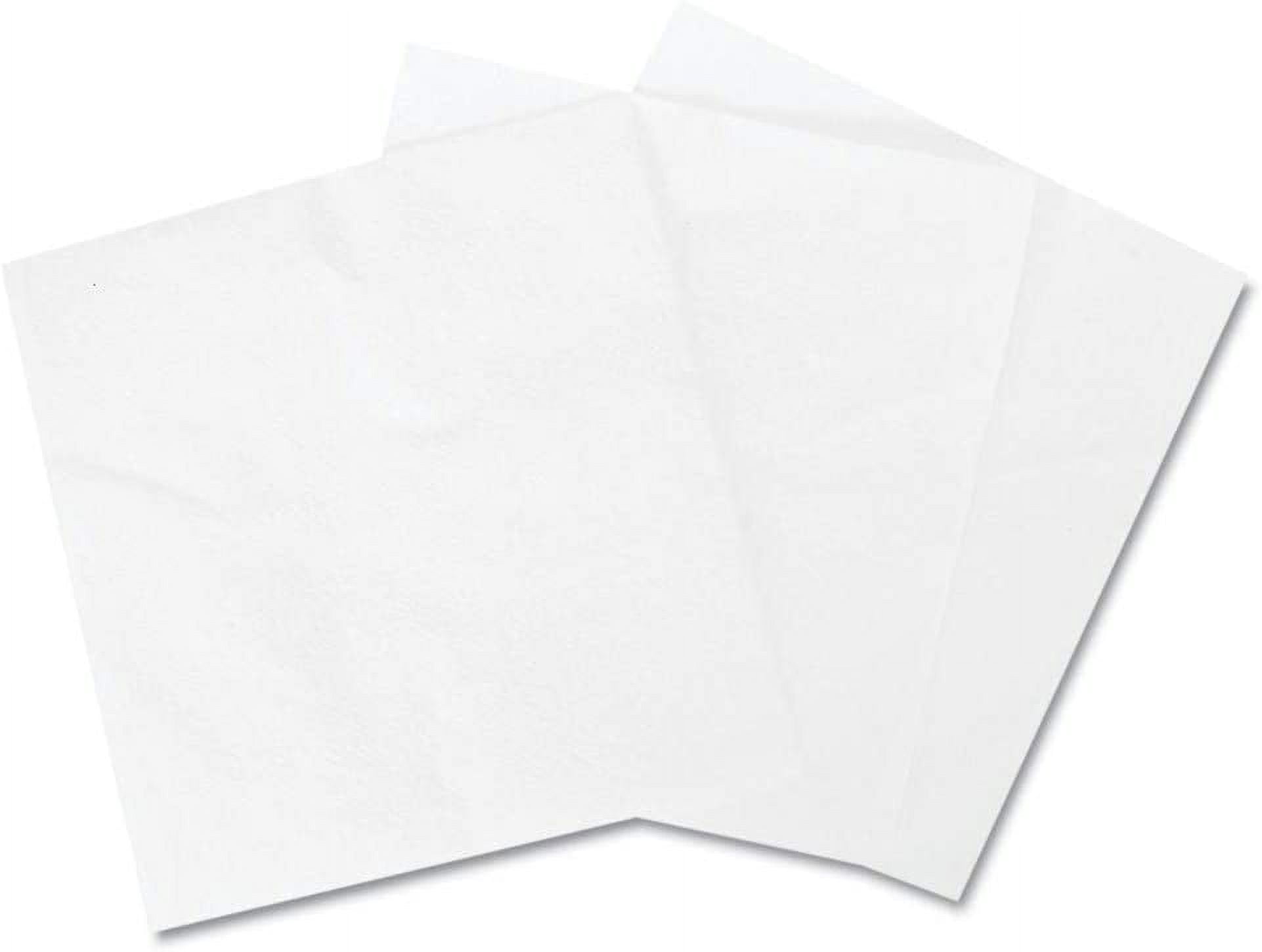 BLOOM BWK8310 12 in. x 12 in. 1-Ply 1/4-Fold Lunch Napkins - White ...