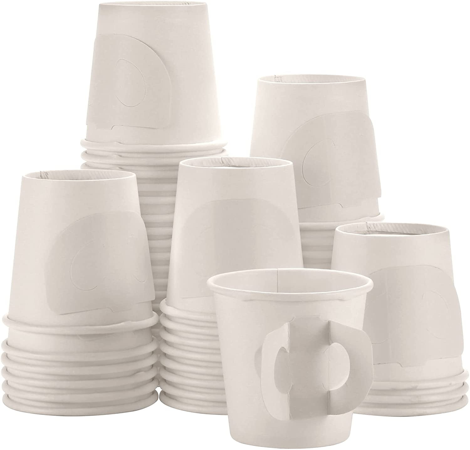 BLOOM Disposable Espresso Paper Cup with Handle - 4 oz | Cream Color ...