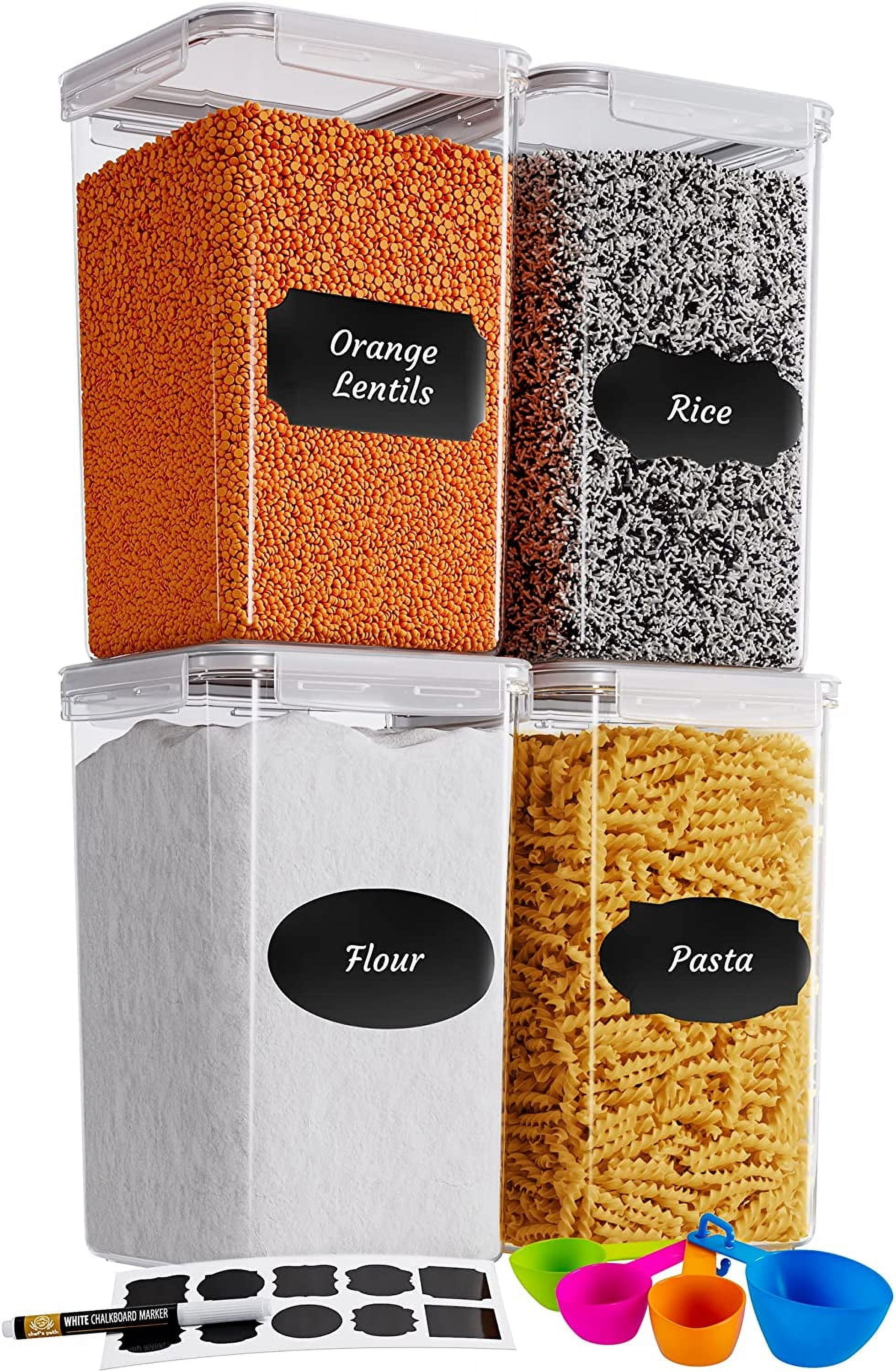 BLOOM Extra Large Tall Airtight Food Storage Containers, Set of 4 ...
