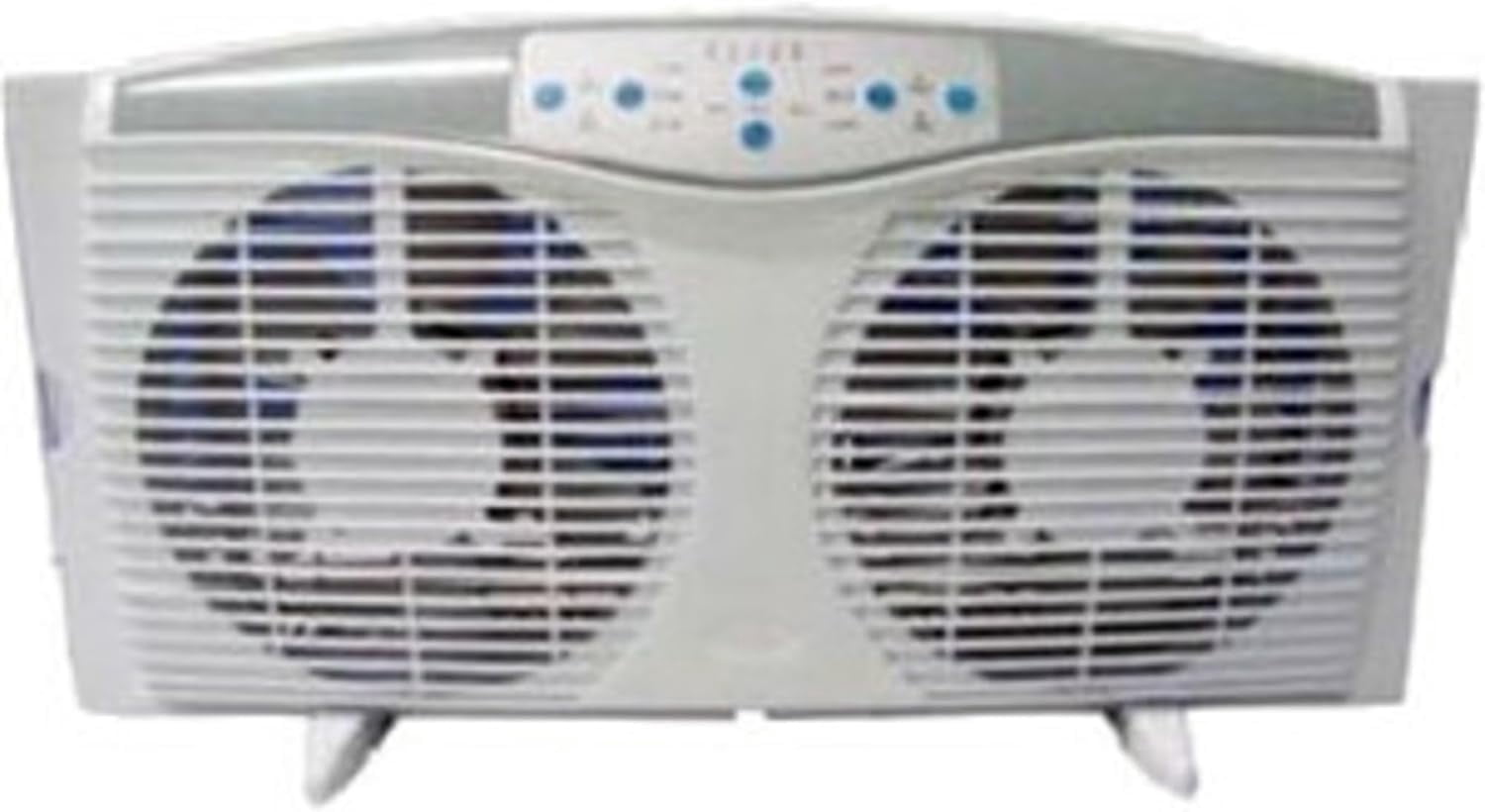 BLOOM F-5286 Reversible Twin Window Fan with Thermostat and LED, 8-Inch ...