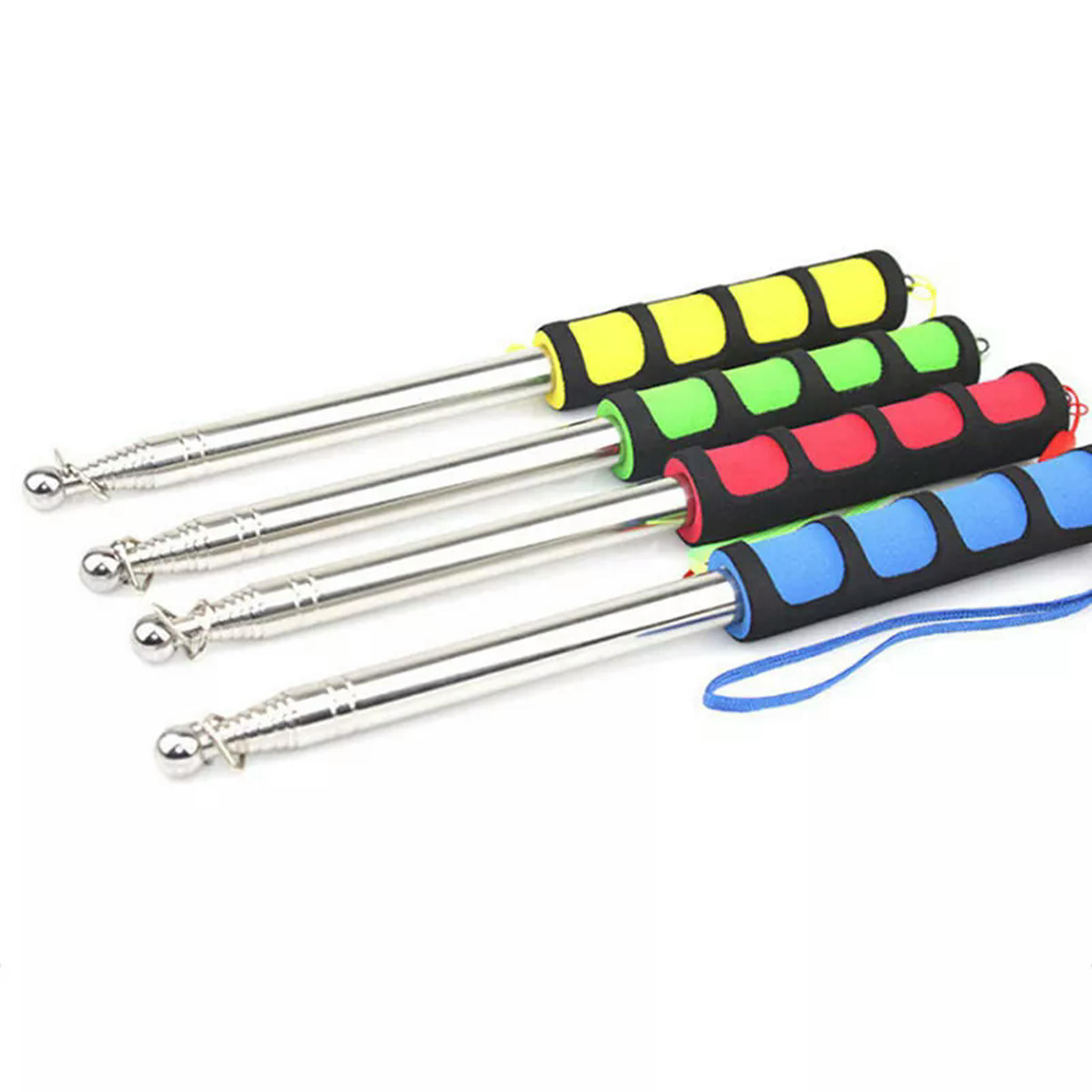 BLOPQ 1.6M Portable Extendable Telescopic Handheld Windsock Flag Pole ...