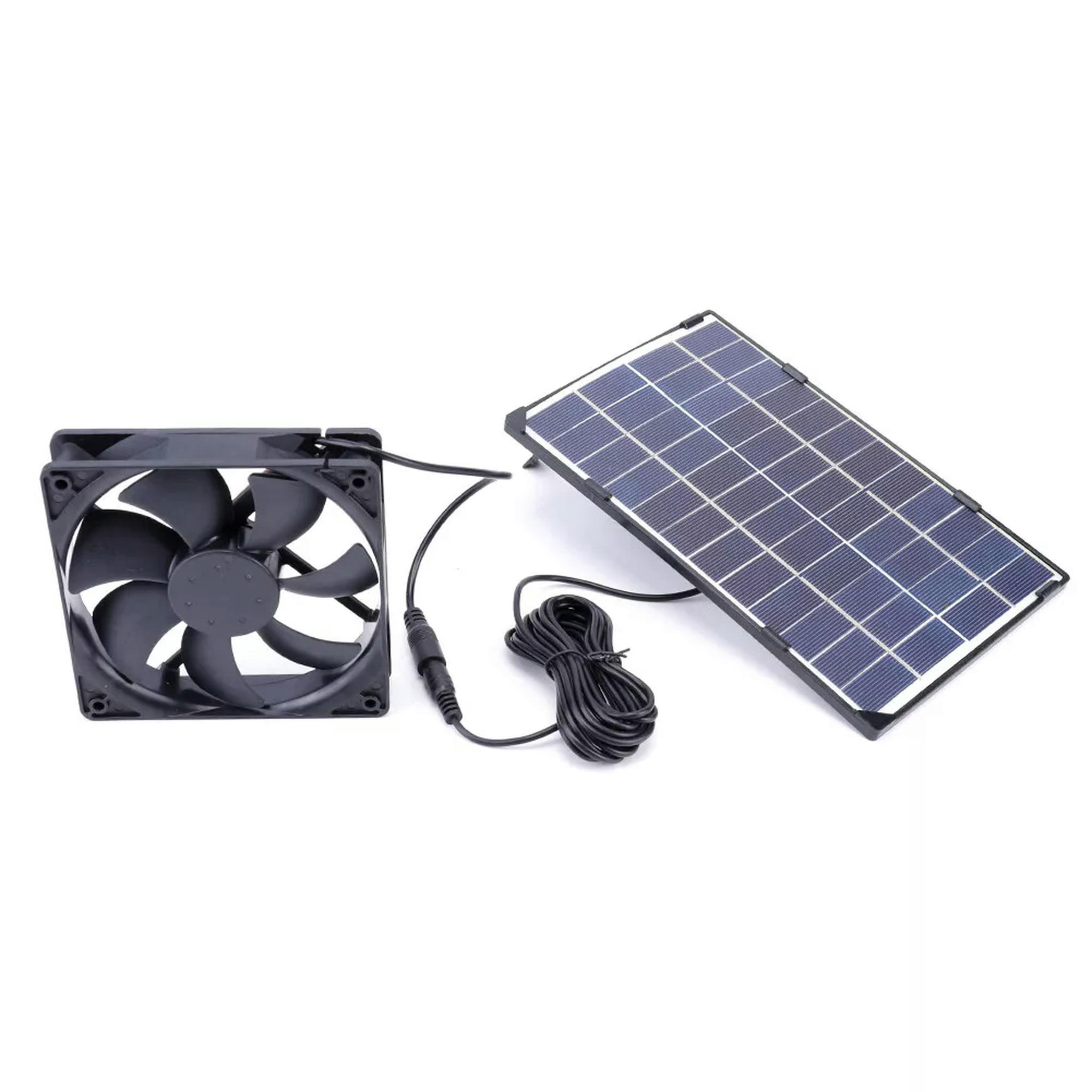 BLOPQ 10W 12V Solar Exhaust Fan Air Extractor 5 inch Portable ...