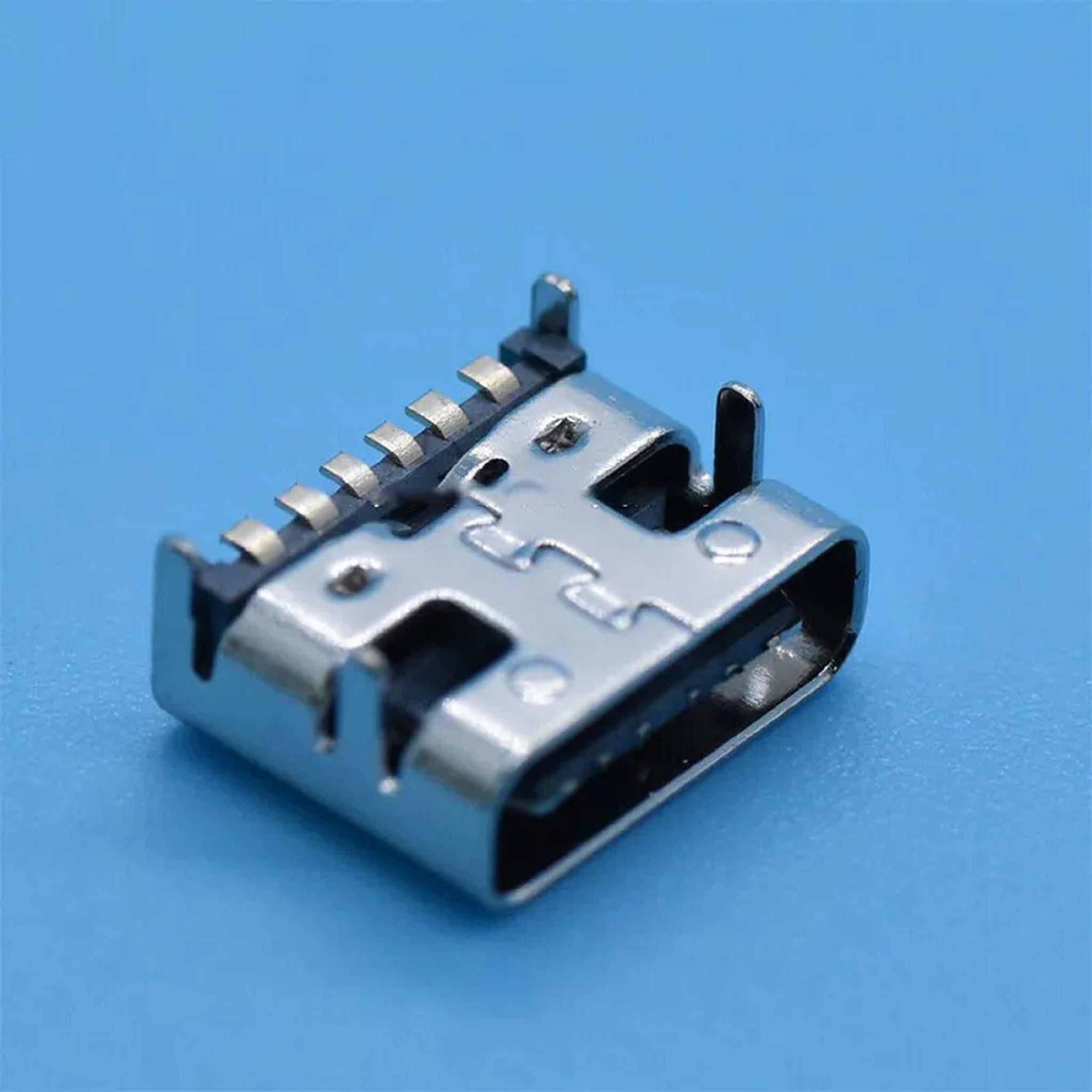 BLOPQ 10pcs/Lot Type C 6 Pin SMT Socket Connector USB 3.1 Type-C Female ...