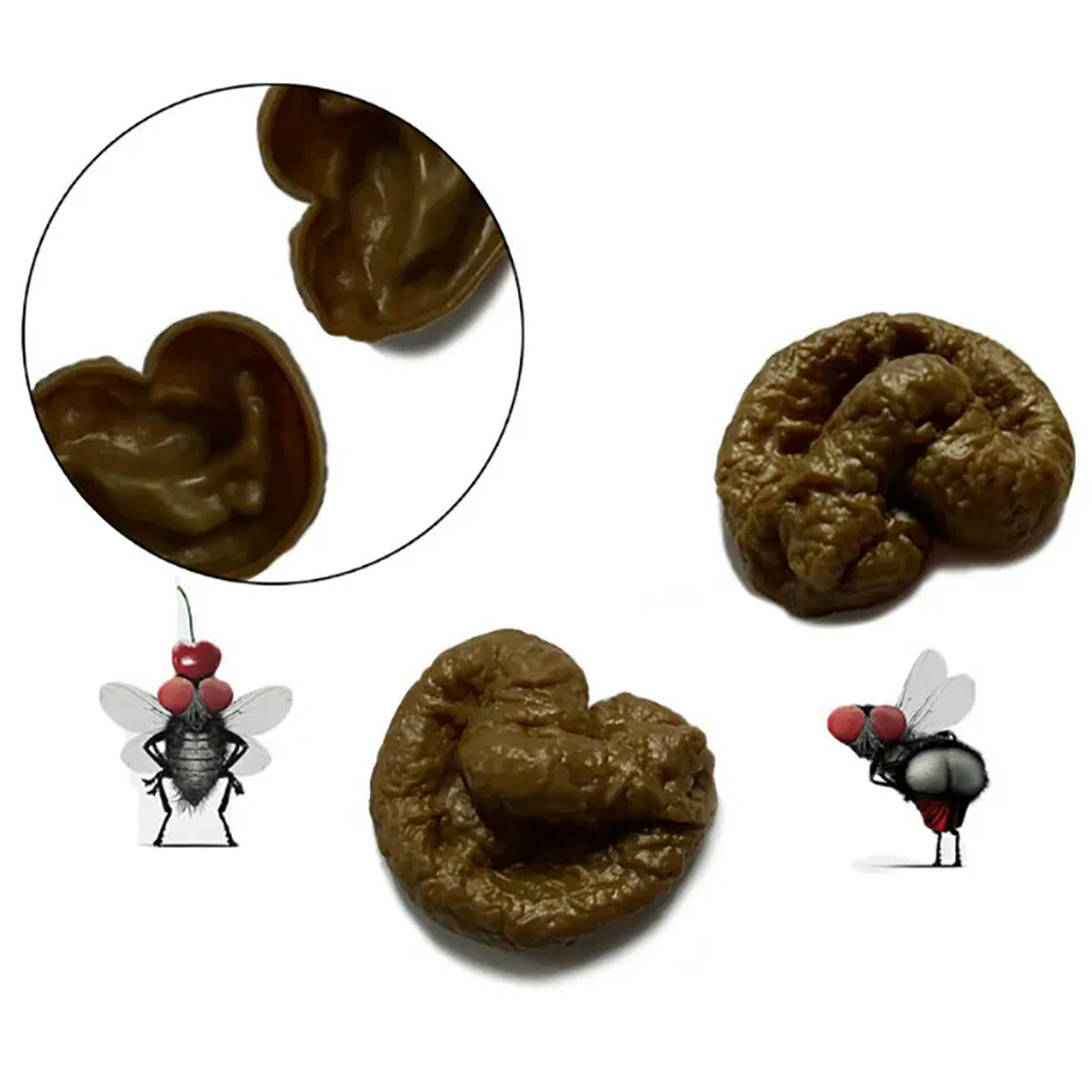 BLOPQ 1Pc Realistic Plastic Novelty Joke Toy Fake Human Poop Pooper ...