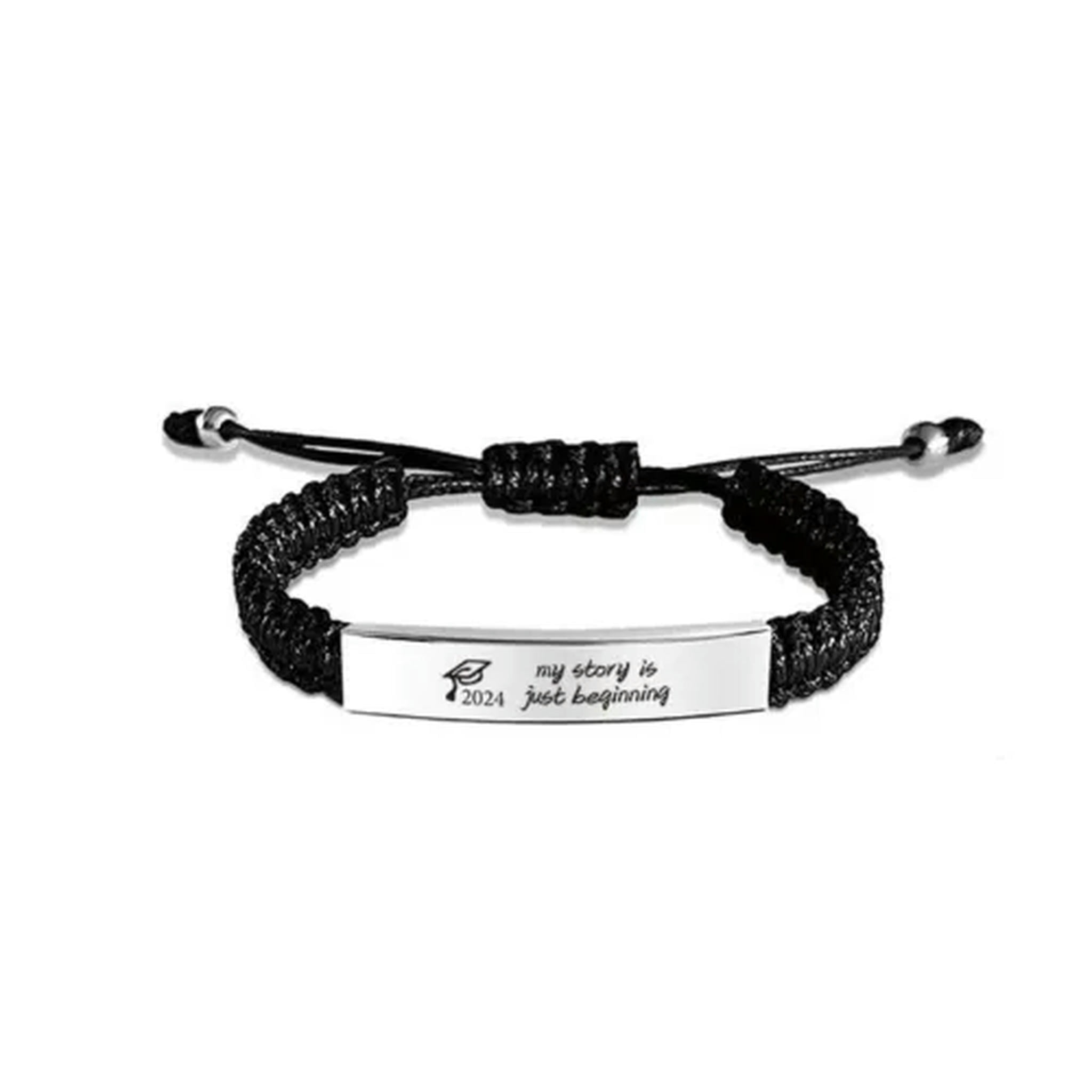 BLOPQ 2024 Stainless Steel Engraved Graduation Season Bracelet ...