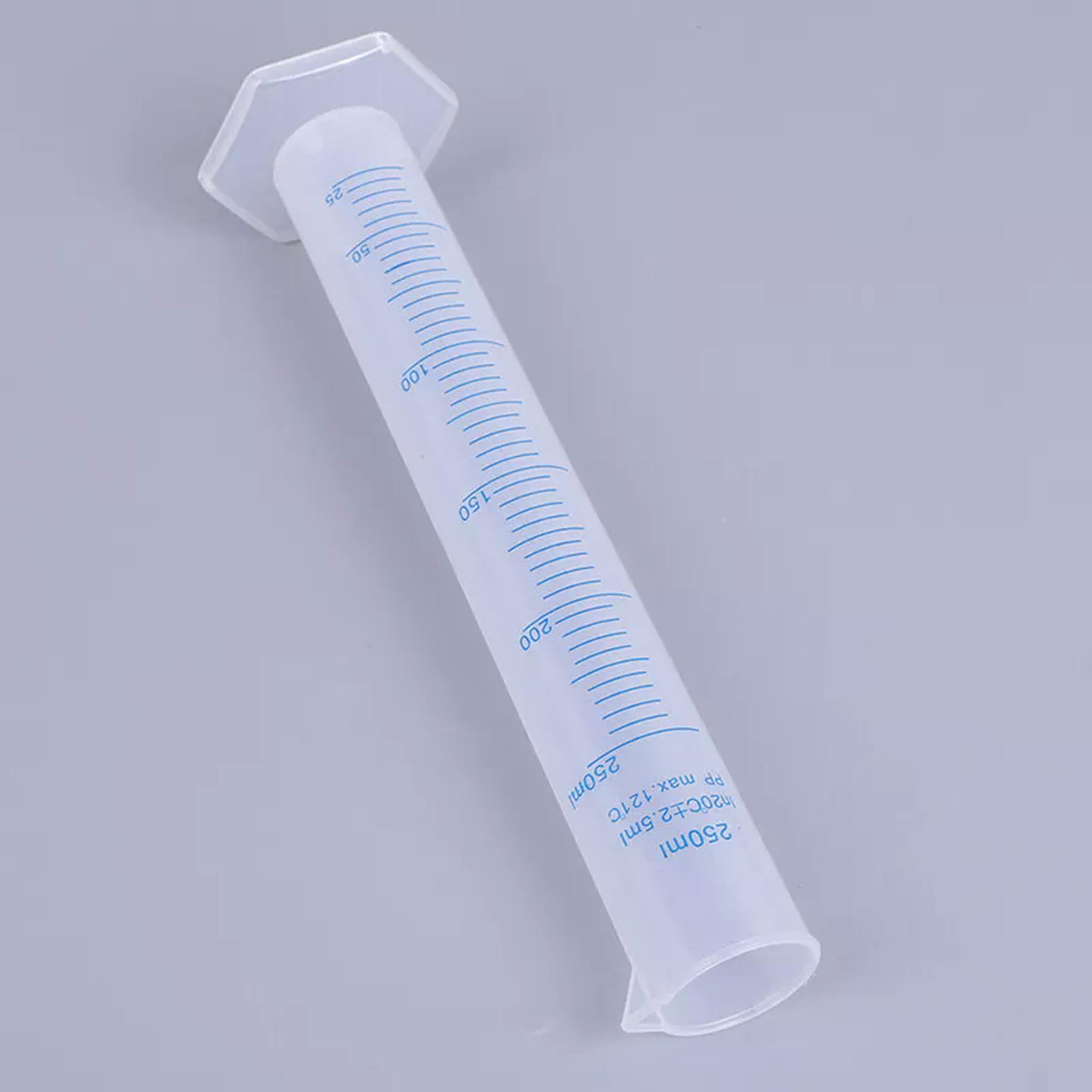 BLOPQ 250ml measuring cylinder blue scale acid and alkali resistant ...