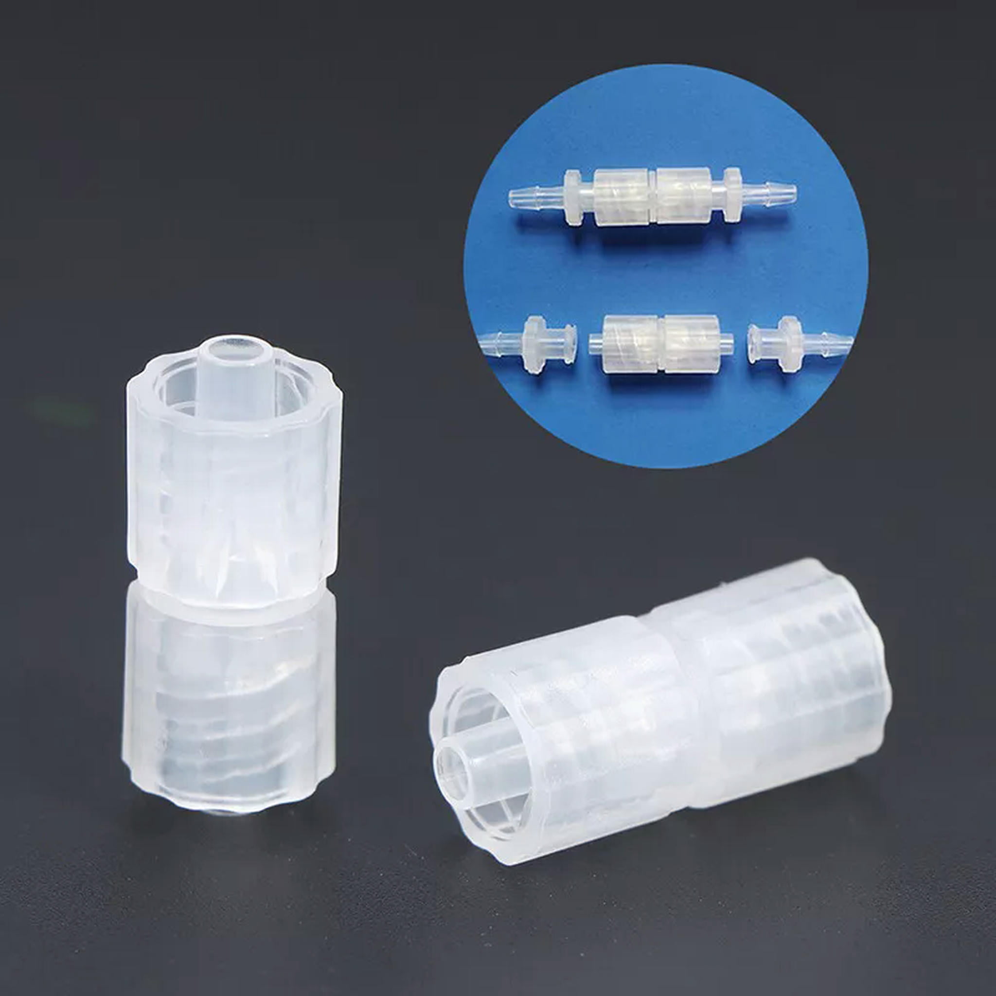 BLOPQ 2Pcs Double Male Luer Connector Straightthrough Connector Medical ...