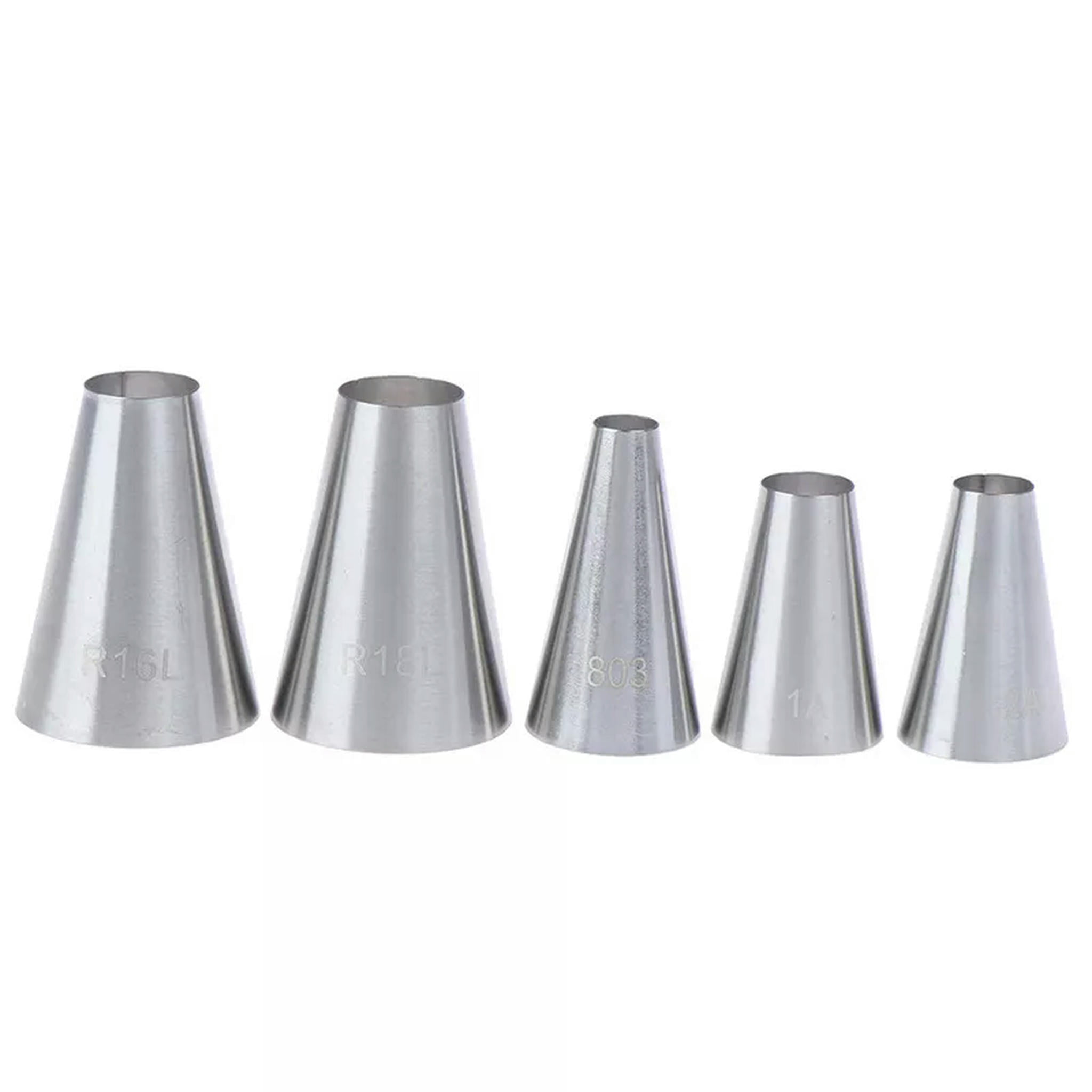 BLOPQ 5pcs Large Round Cake Cream Decoration Tips Piping Icing Nozzles ...