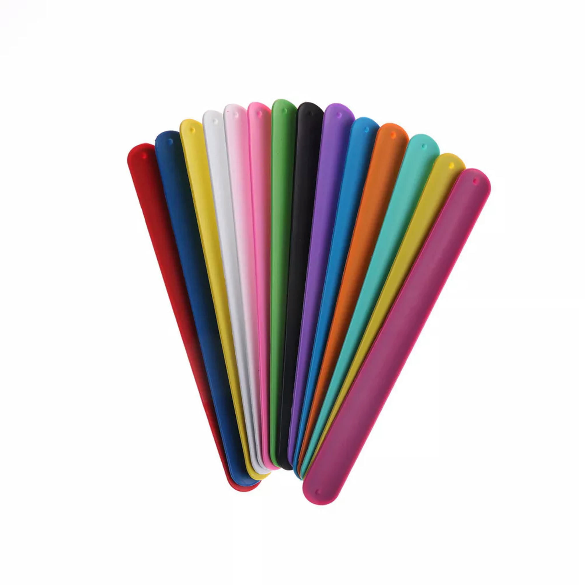BLOPQ 6X Colorful Slap Bracelets Assorted Slap Wrap Wrist Bands Kids ...