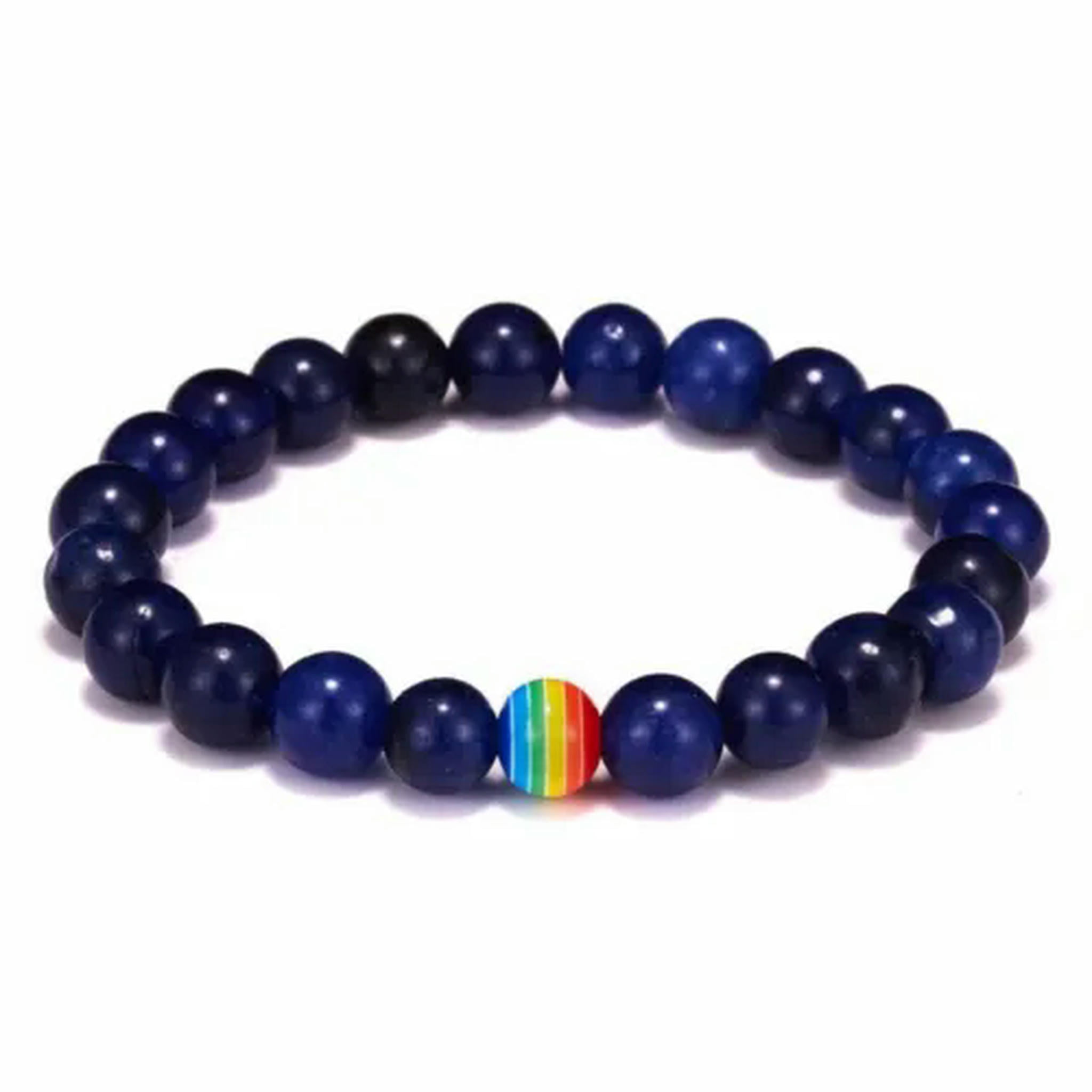 BLOPQ 7 Chakra Healing Bead Bracelet Prayer Natural Stone Balance Women ...