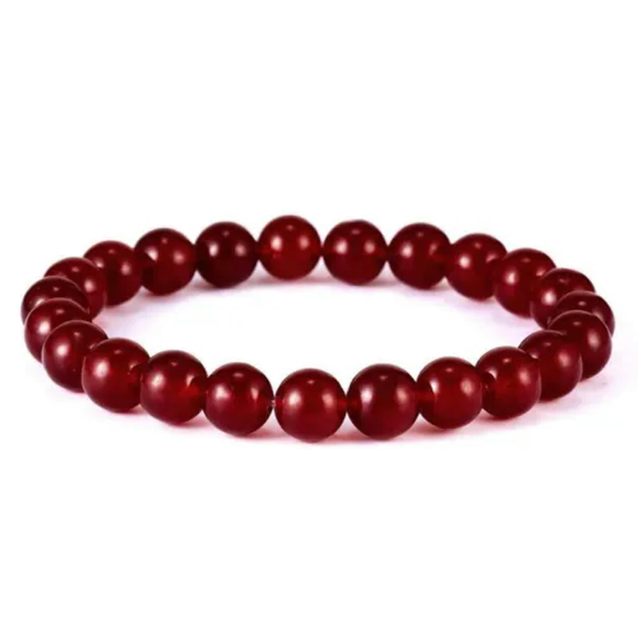 BLOPQ 8mm Natural Stone Crown Bracelet Bangle Tiger's Eye African Roar ...