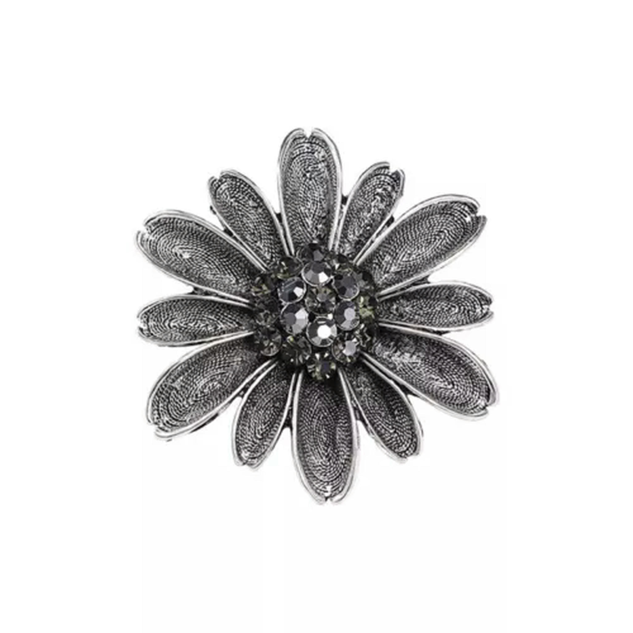 BLOPQ Art Deco Style Vintage Crystal Sunflower Flowers Brooch Badge Pin ...