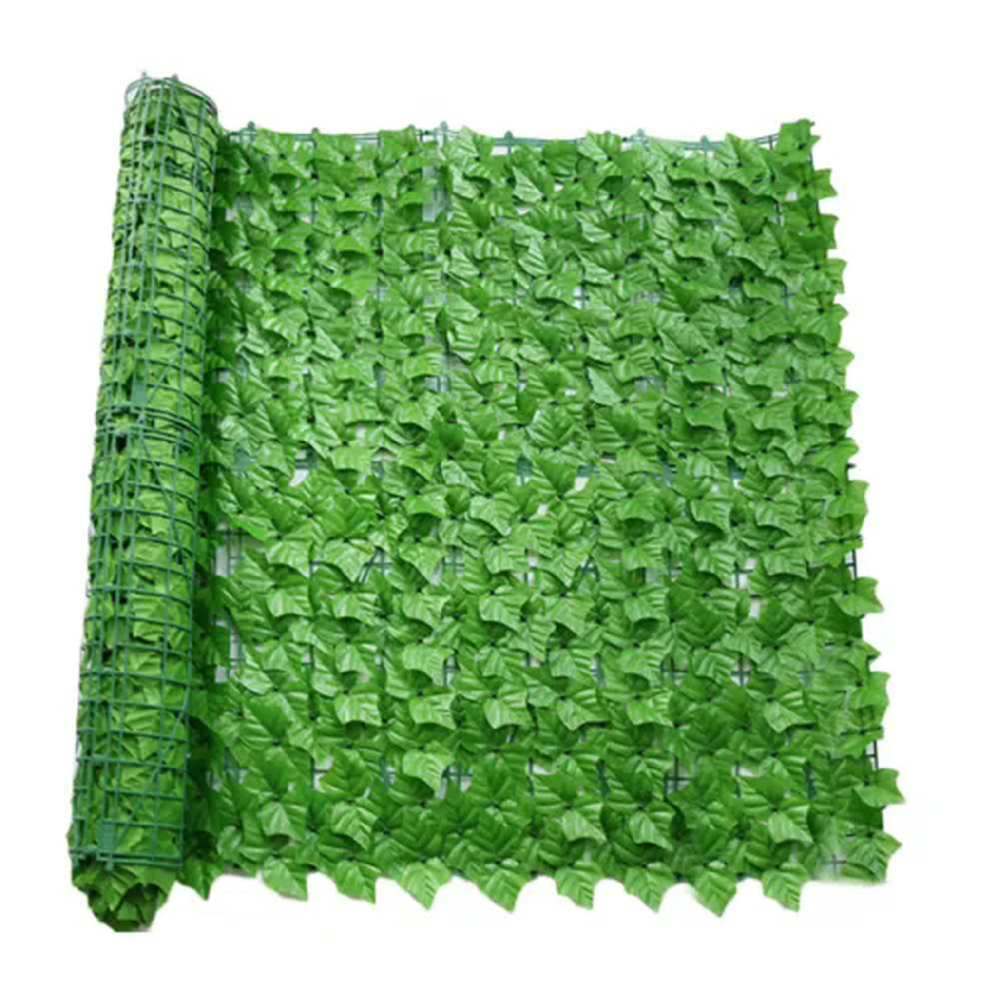 BLOPQ Artificial Hedge Fake Ivy Leaf Garden Fence Privacy Screening ...