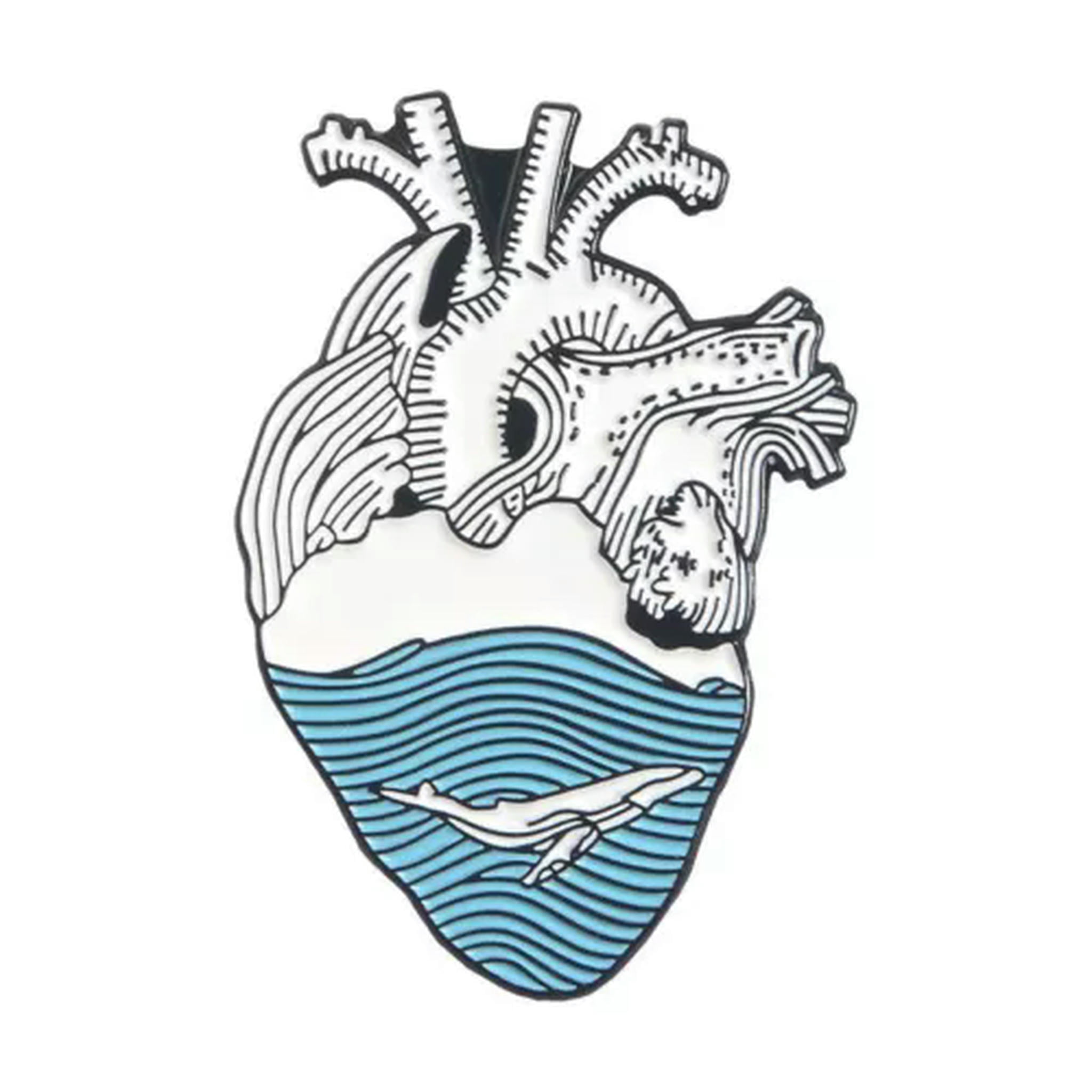 BLOPQ Body Organs Brooch - Heart Brain Liver Lapel Pin Anatomy Medical ...