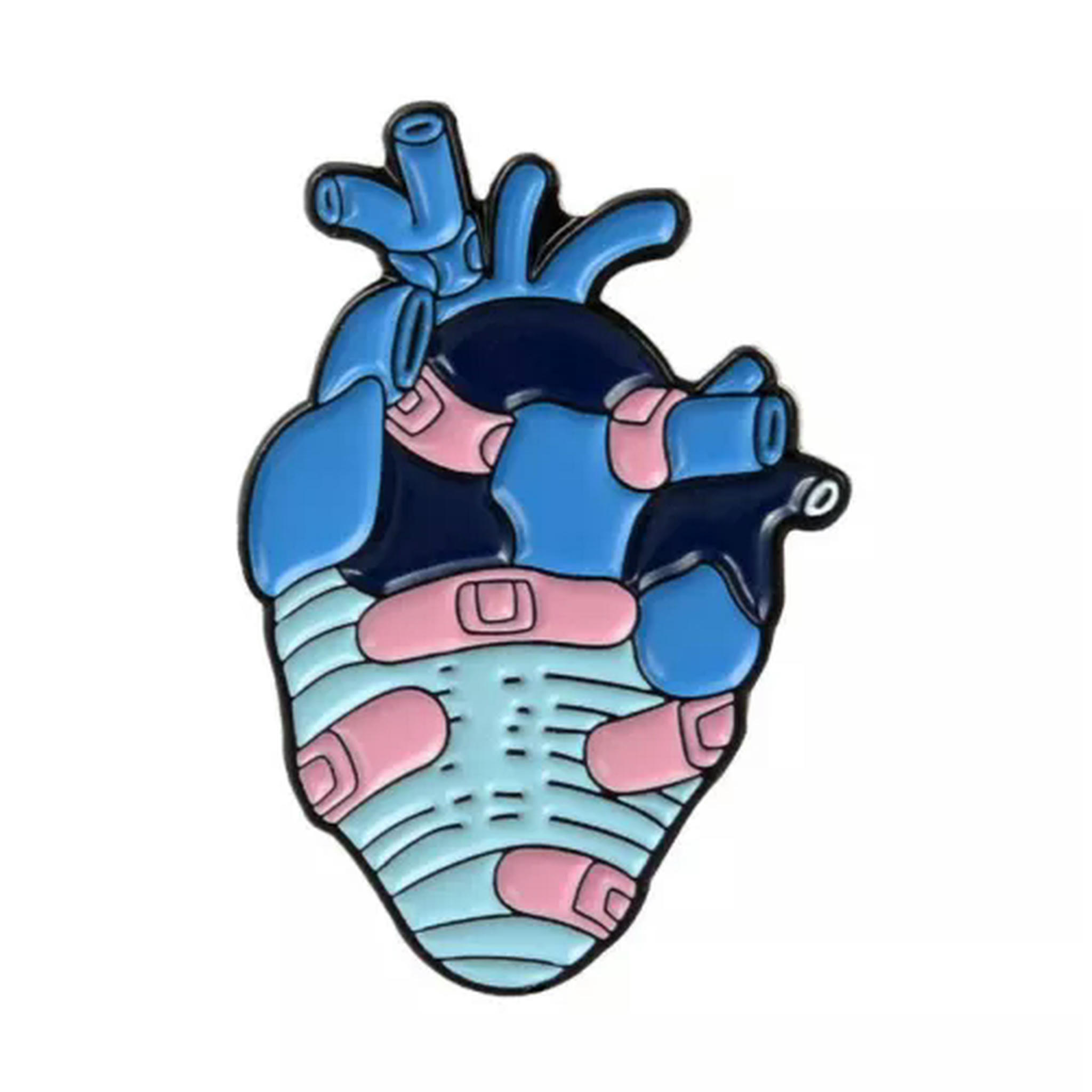 BLOPQ Body Organs Brooch - Heart Brain Liver Lapel Pin Anatomy Medical ...