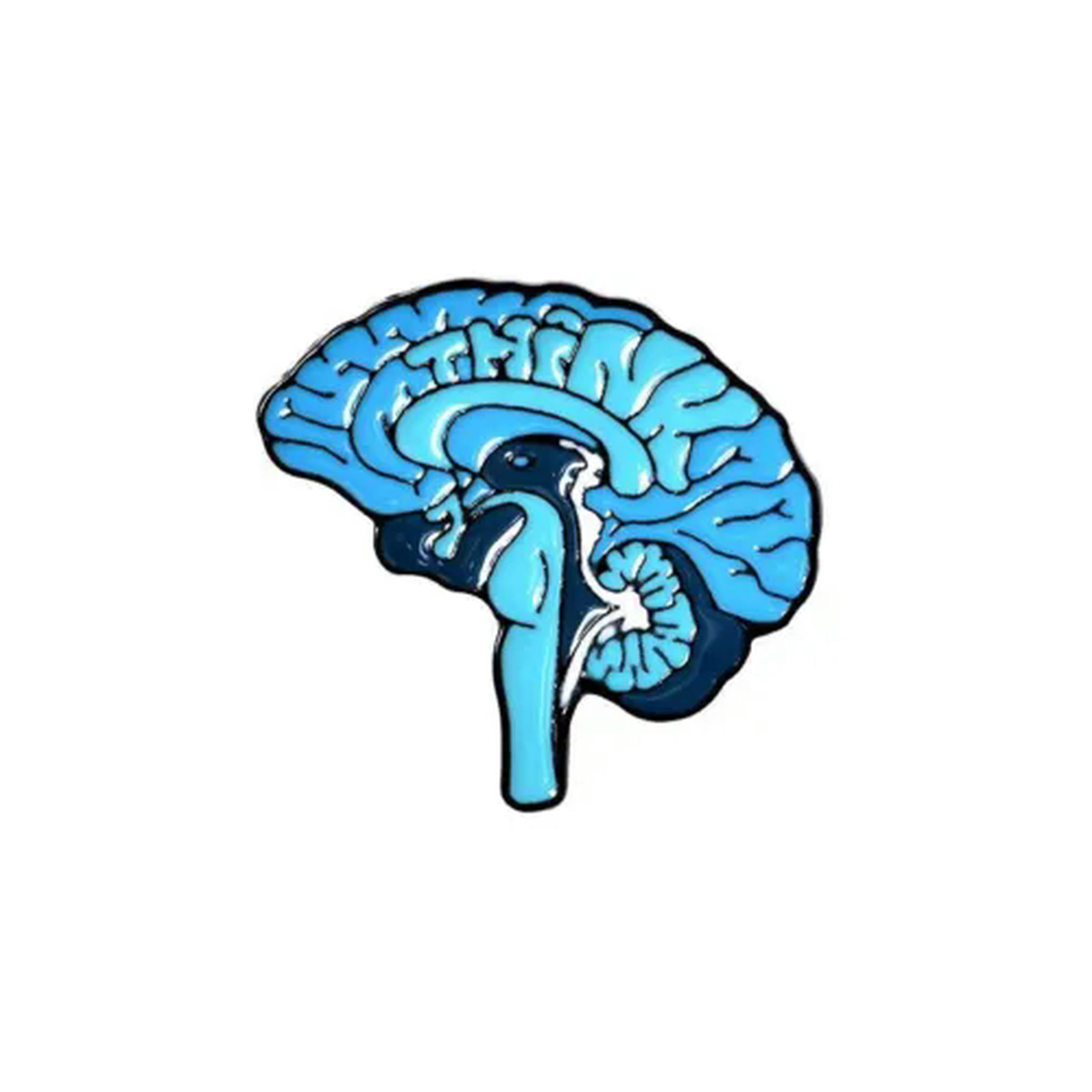 BLOPQ Cartoon Heart Brain Brooches Medical Theme Pins Metal Badges ...