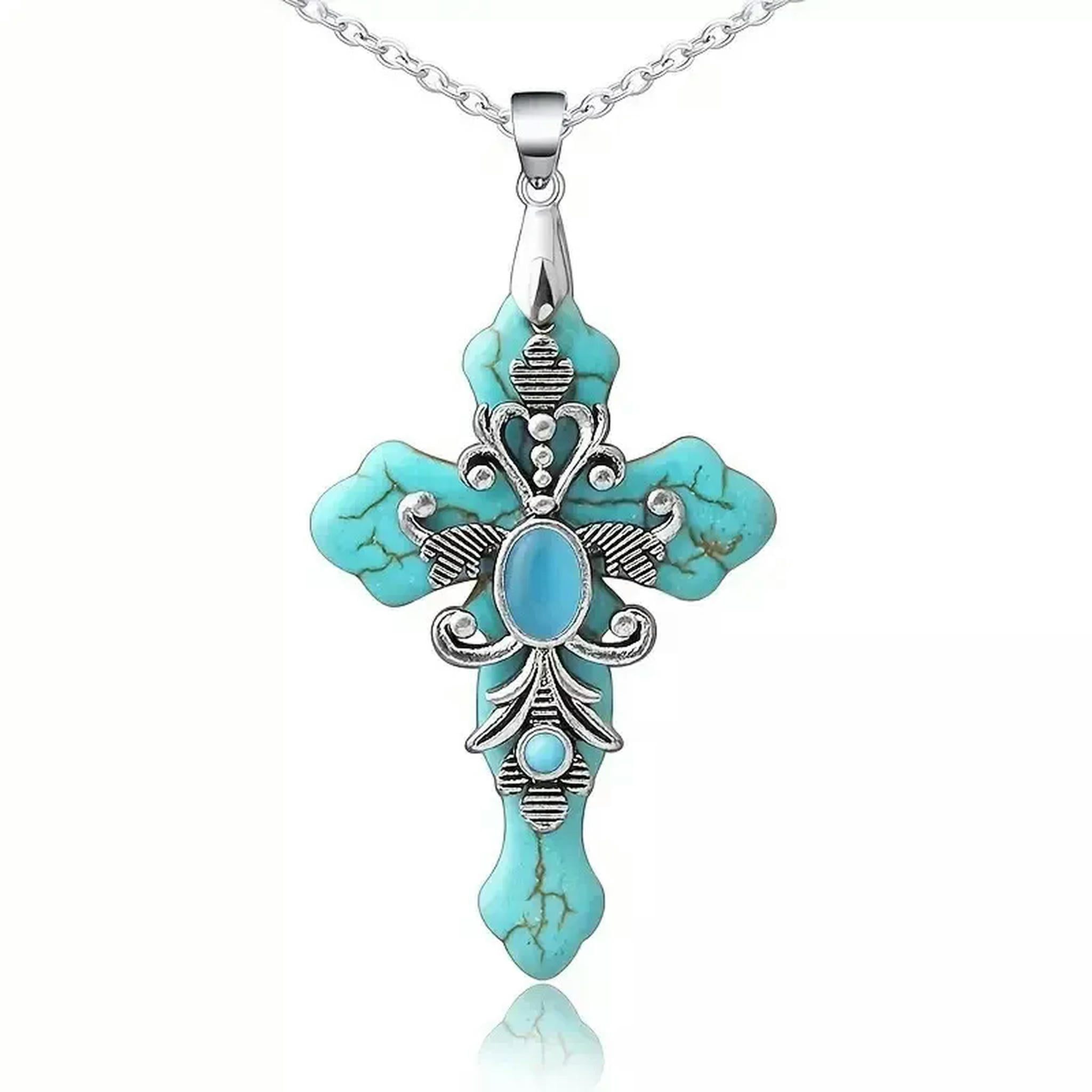 BLOPQ Cross Necklace Cross Pendant Confirmation Necklace First ...
