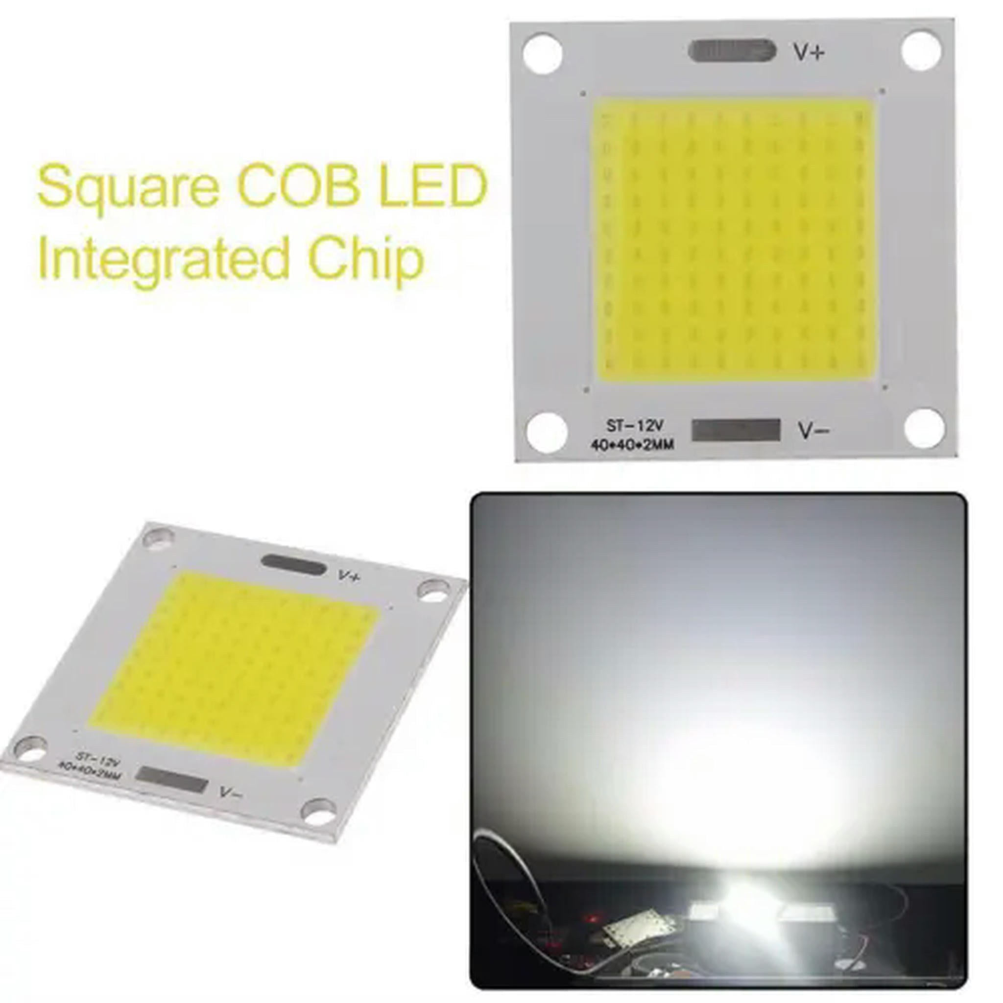 BLOPQ DC 12-14V 50W LED Integrated Chip Light Panel Bulb for DIY ...