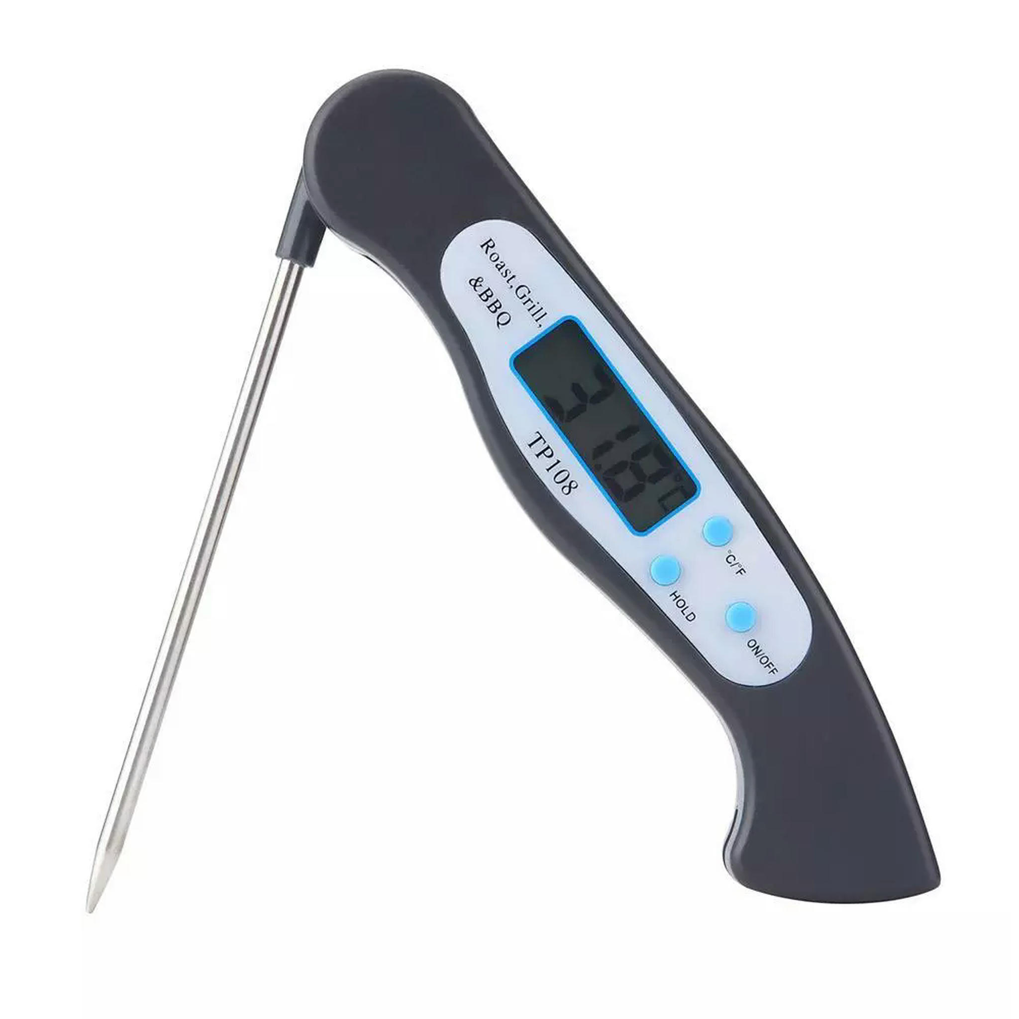 BLOPQ Folding Digital Oven Lab Thermometer BBQ Meat Food Liquid Water ...