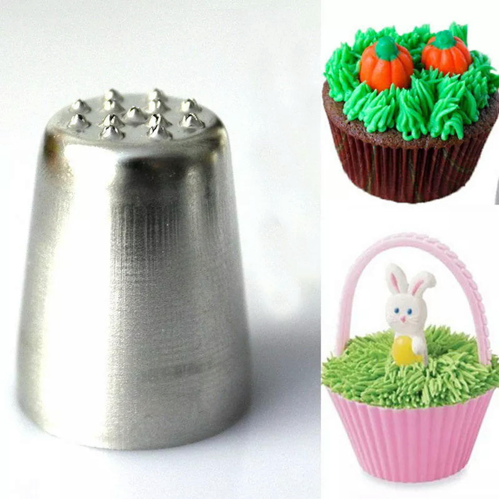BLOPQ Grass Hair Icing Piping Nozzle Tip Cupcake Cake Decorating Pastry ...