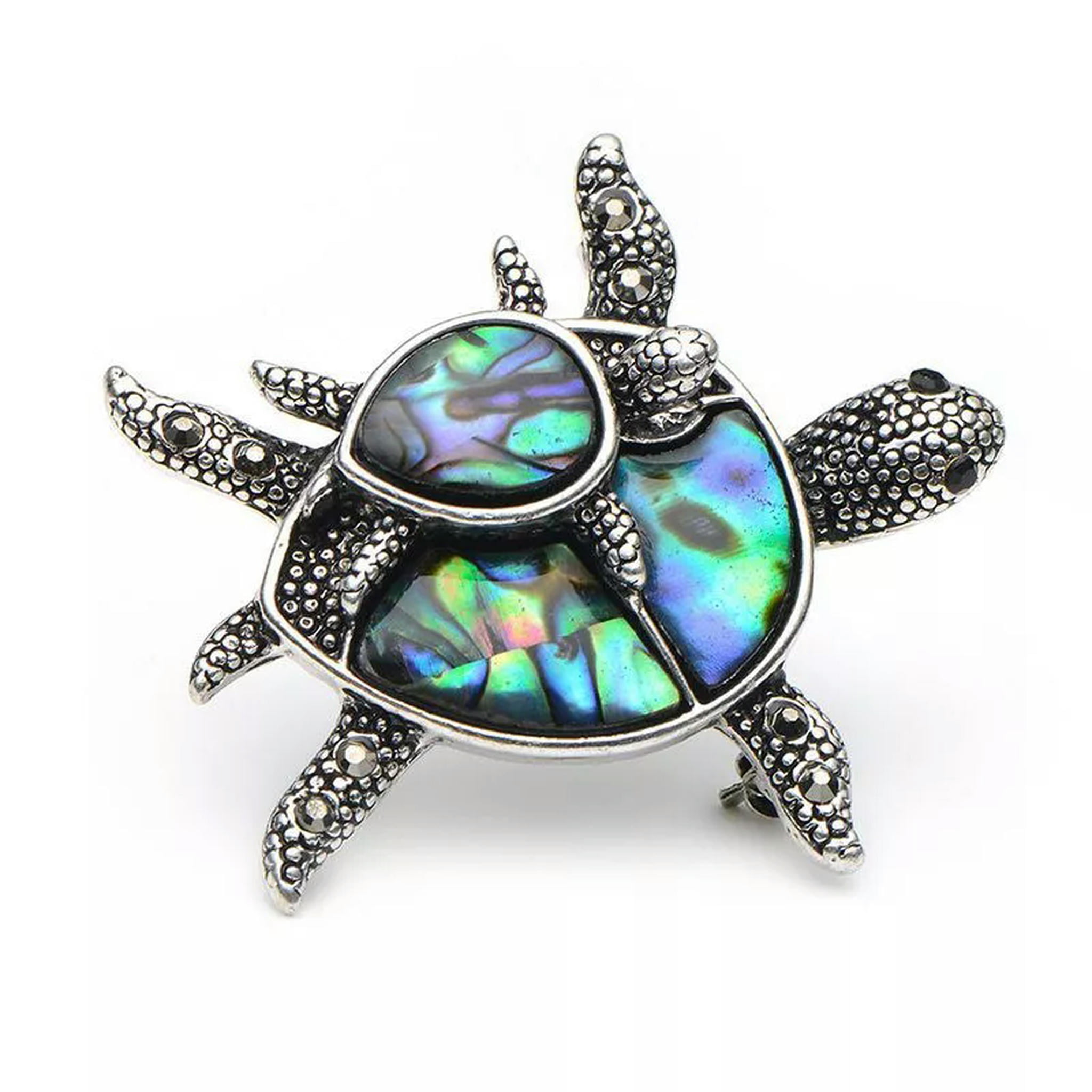 BLOPQ Natural Shell Turtle Brooch Big Small Animal Pin Women Men Badges ...